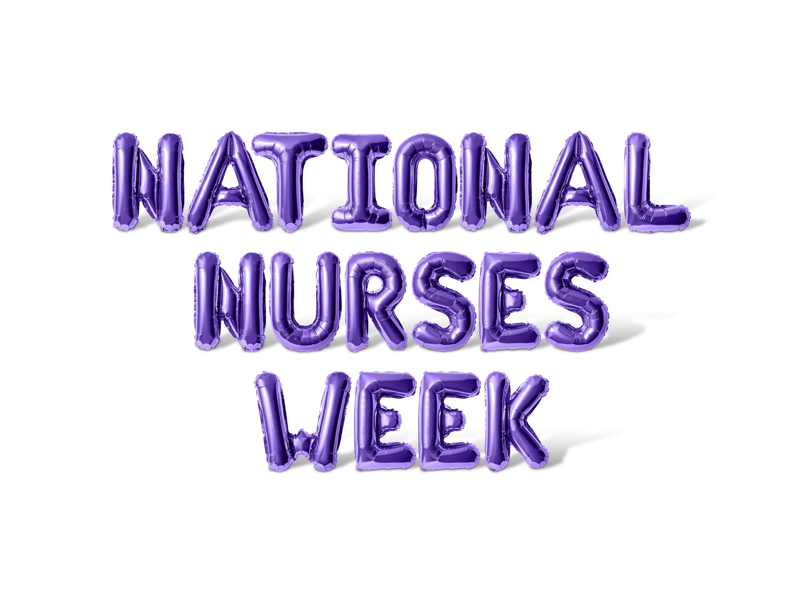 Letter Balloons - NATIONAL NURSES WEEK 16" Inch Alphabet Letters Foil ...