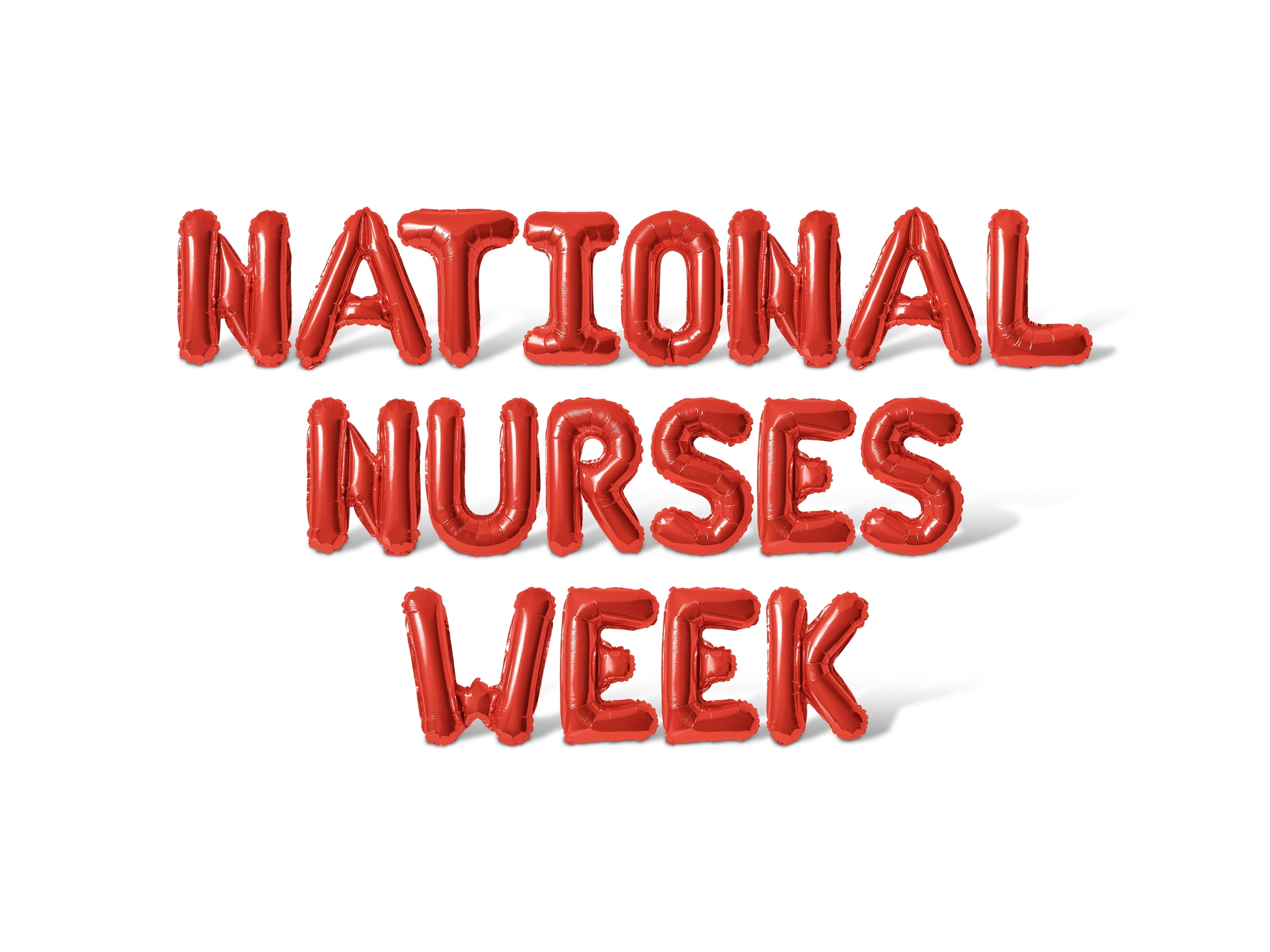 Letter Balloons - NATIONAL NURSES WEEK 16" Inch Alphabet Letters Foil ...