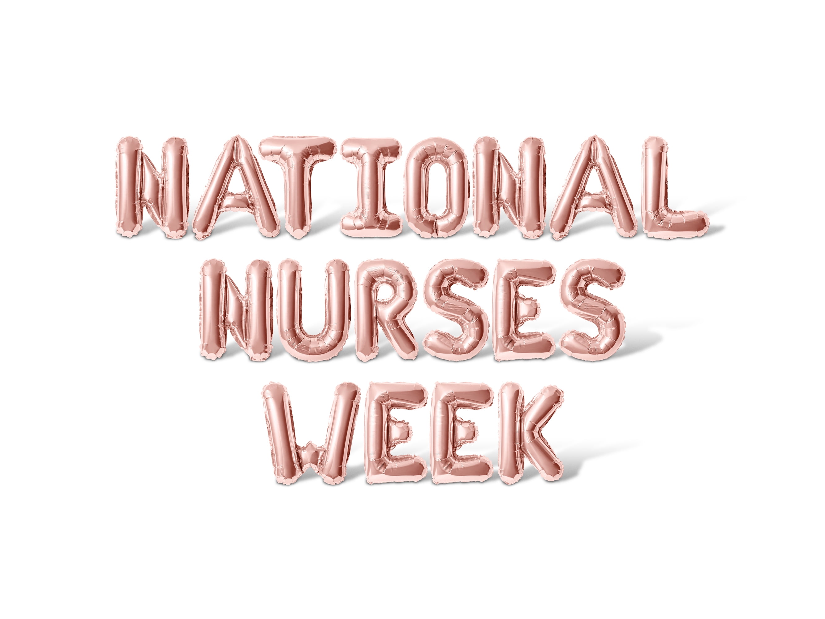 Letter Balloons - NATIONAL NURSES WEEK 16" Inch Alphabet Letters Foil ...