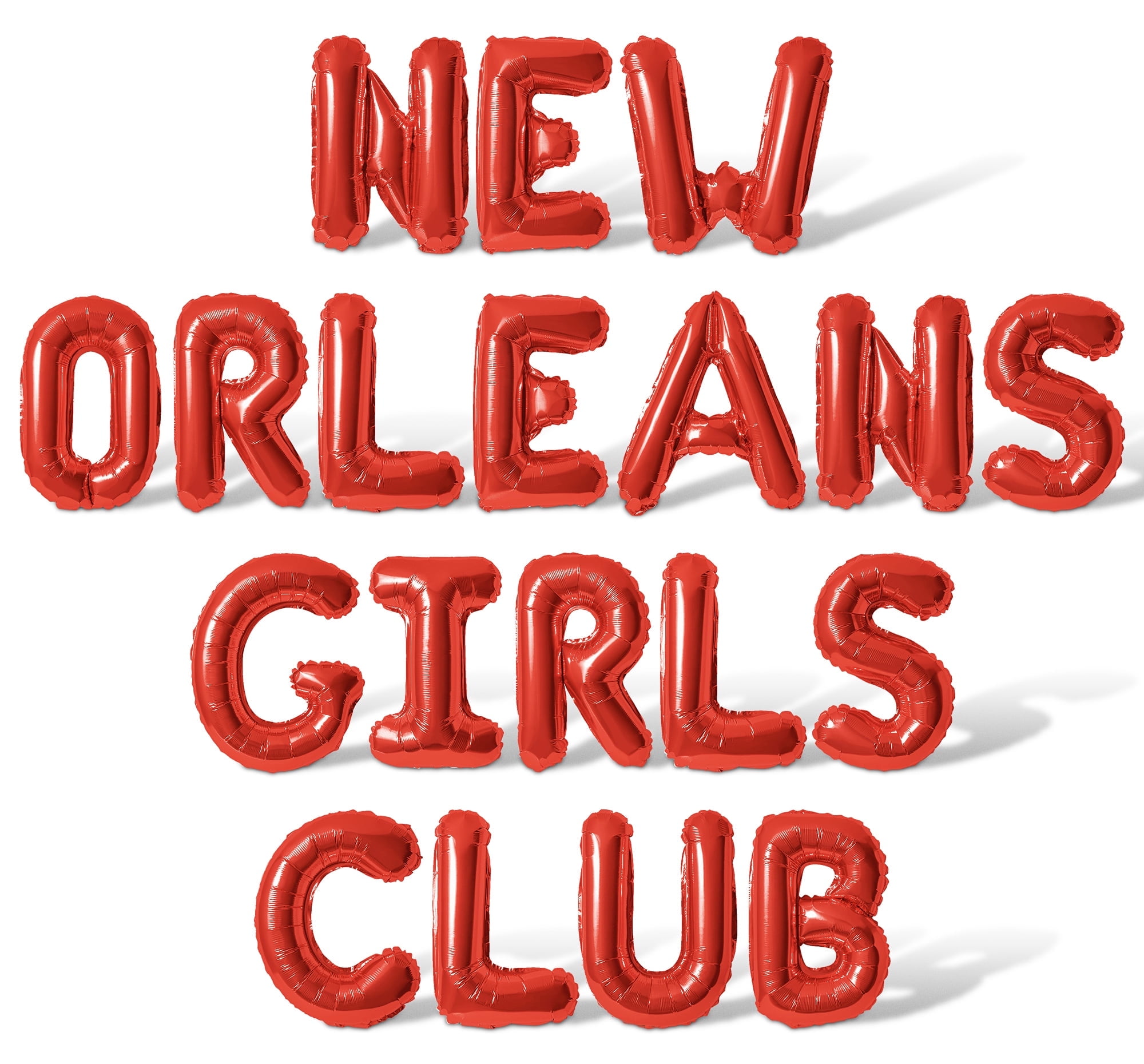 Letter Balloons - NEW ORLEANS GIRLS CLUB 16" Inch Alphabet Letters Foil ...