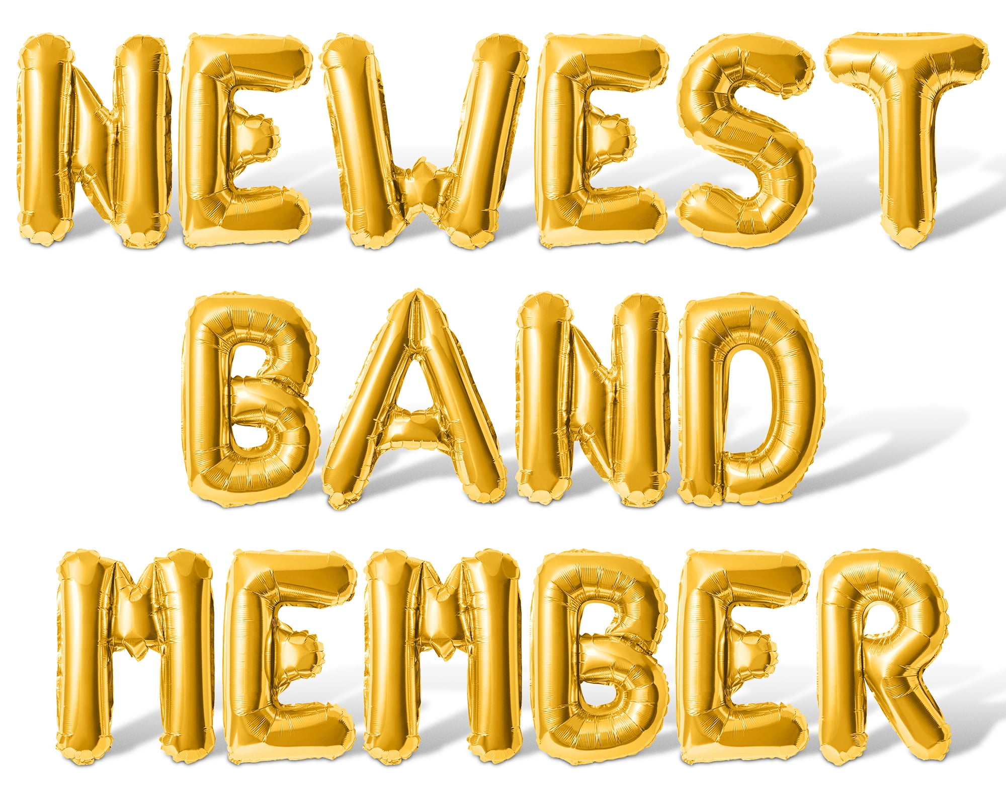 Letter Balloons - NEWEST BAND MEMBER 16" Inch Alphabet Letters Foil ...