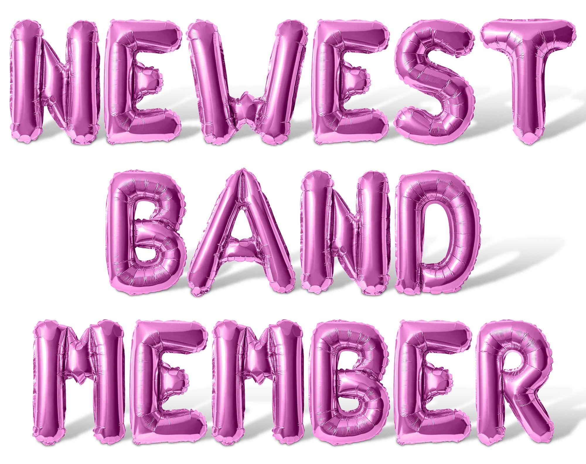 Letter Balloons - NEWEST BAND MEMBER 16" Inch Alphabet Letters Foil ...