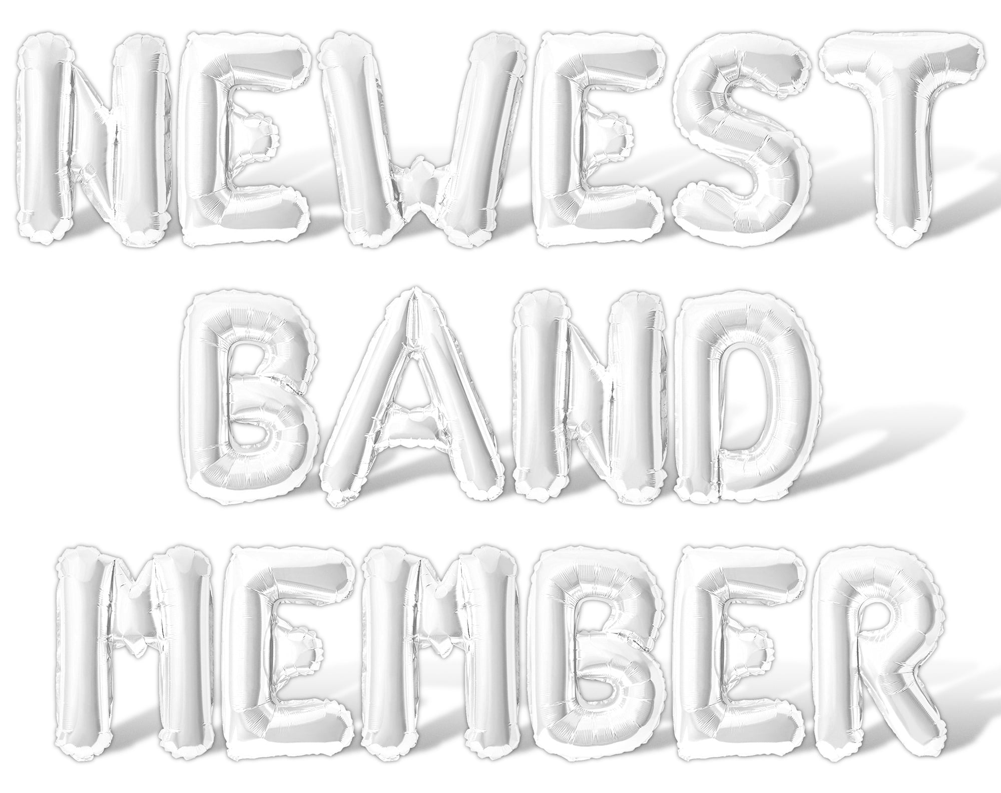 Letter Balloons - NEWEST BAND MEMBER 16" Inch Alphabet Letters Foil ...