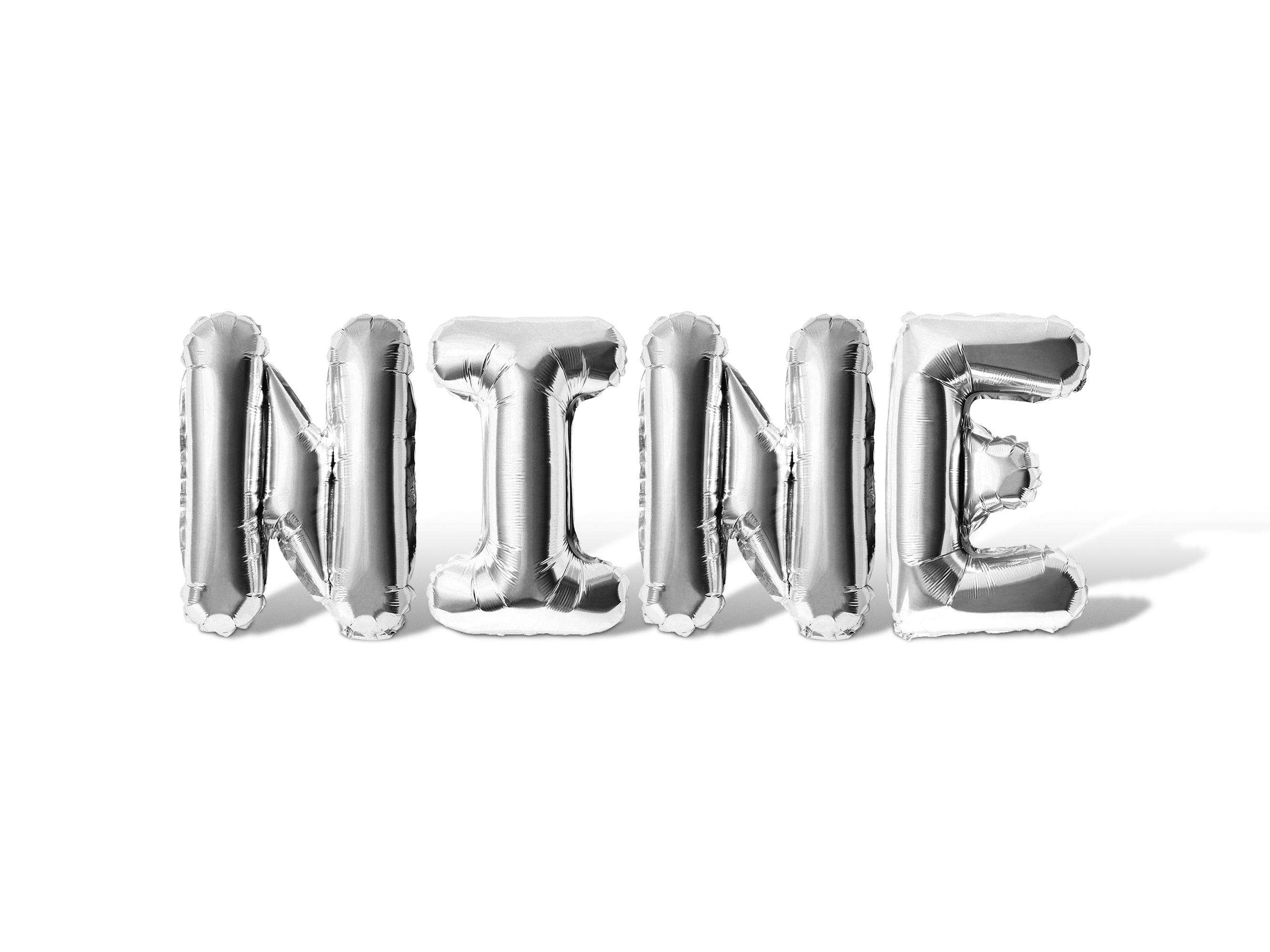 Letter Balloons - NINE 16" Inch Alphabet Letters Foil Mylar Balloon ...