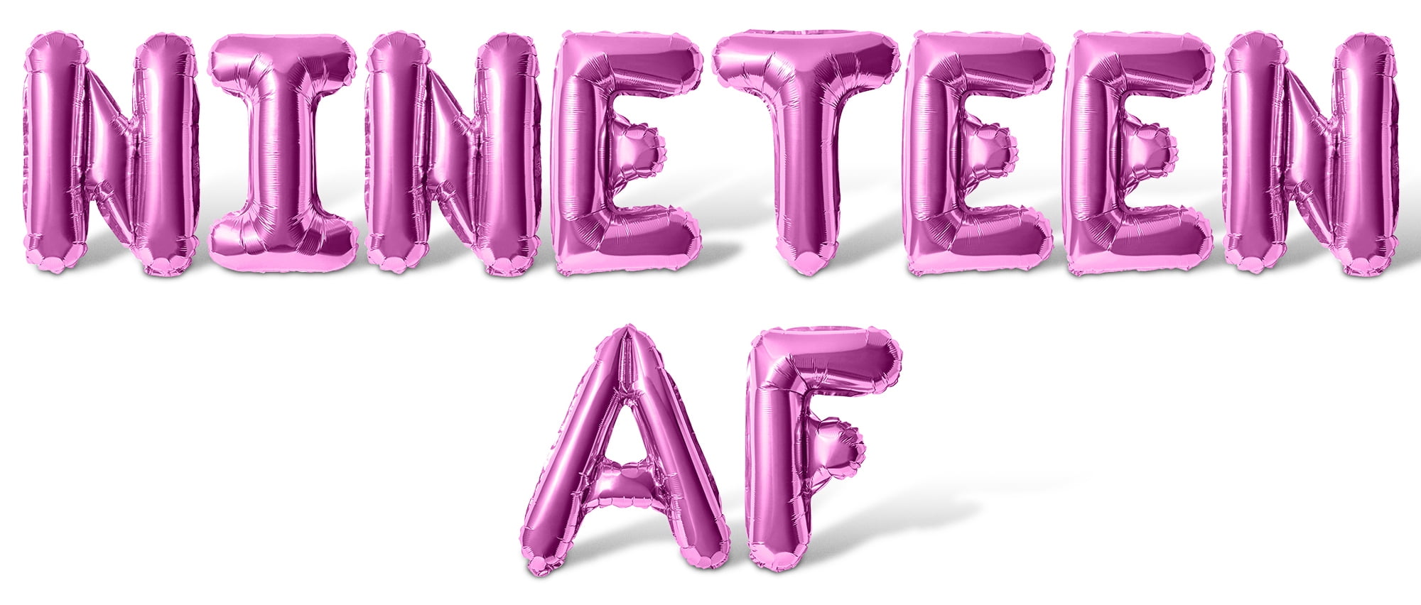 Letter Balloons - NINETEEN AF 16" Inch Alphabet Letters Foil Mylar ...