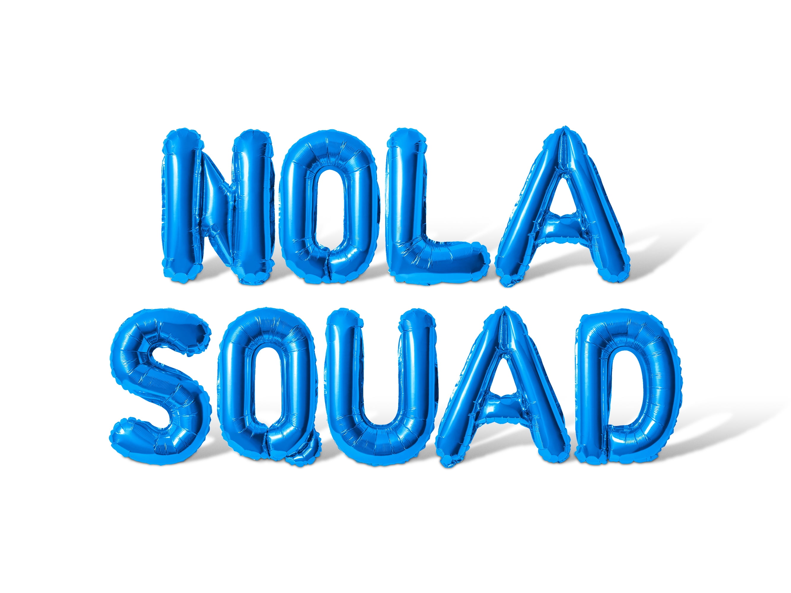 Letter Balloons - NOLA SQUAD 16" Inch Alphabet Letters Foil Mylar ...