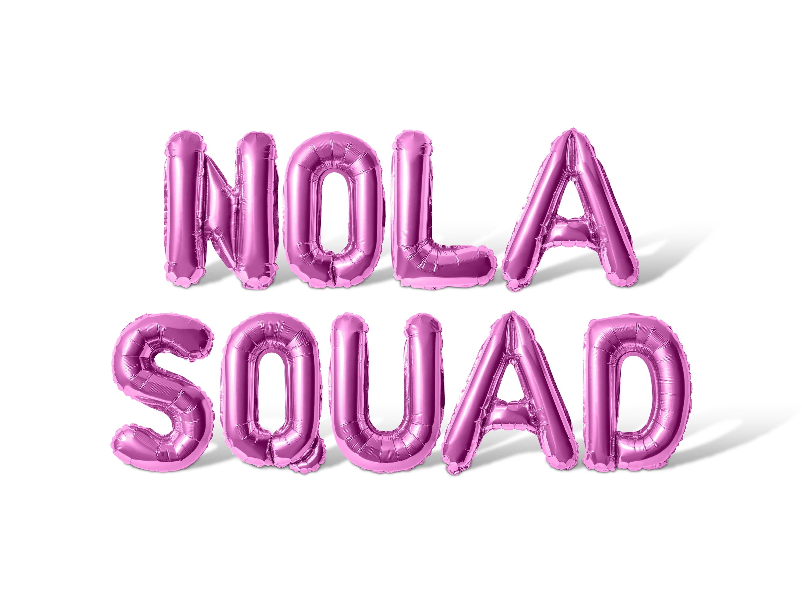 Letter Balloons - NOLA SQUAD 16" Inch Alphabet Letters Foil Mylar ...