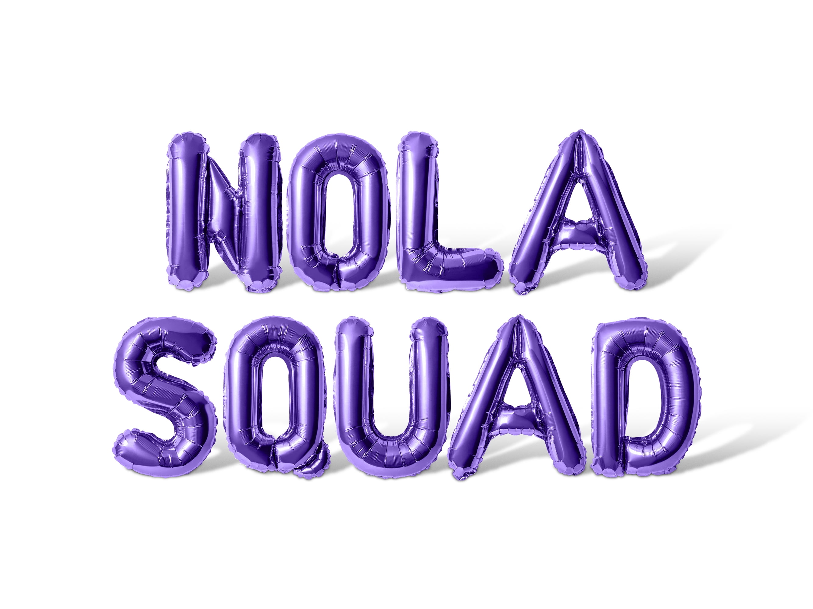 Letter Balloons - NOLA SQUAD 16" Inch Alphabet Letters Foil Mylar ...