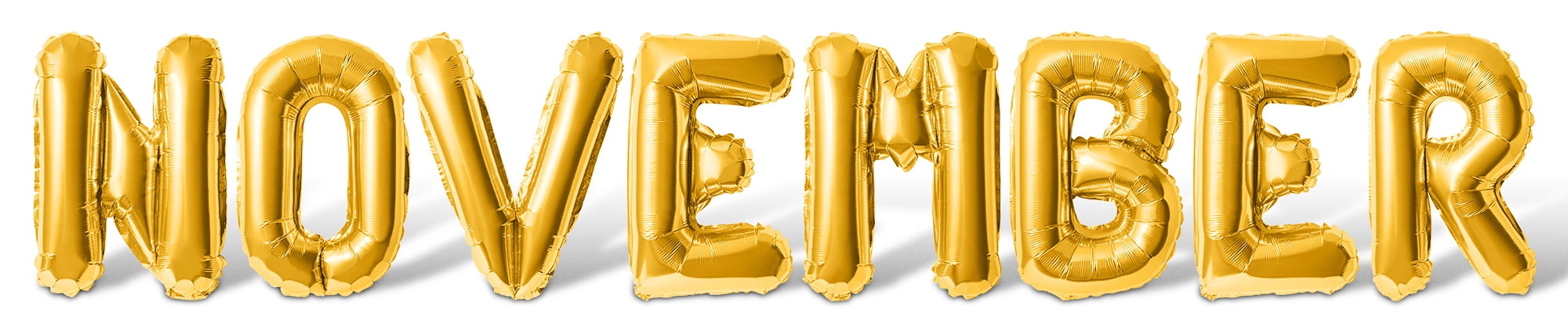 Letter Balloons - NOVEMBER 16" Inch Alphabet Letters Foil Mylar Balloon ...