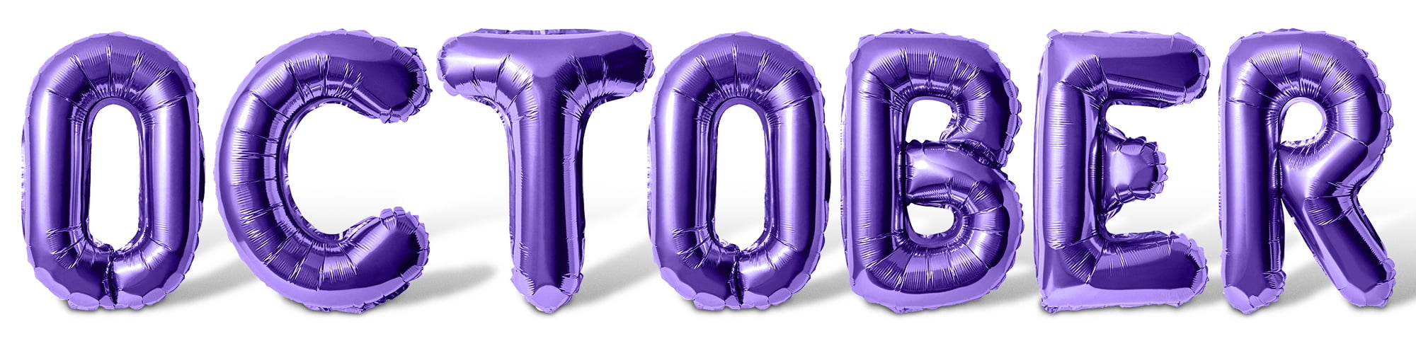 Letter Balloons - OCTOBER 16" Inch Alphabet Letters Foil Mylar Balloon ...
