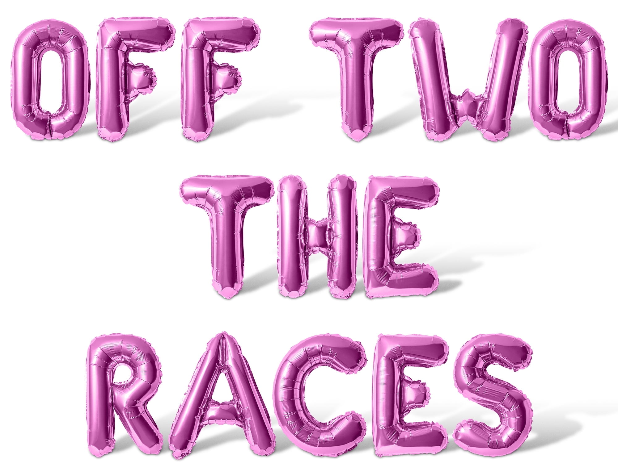 Letter Balloons - OFF TWO THE RACES 16" Inch Alphabet Letters Foil ...