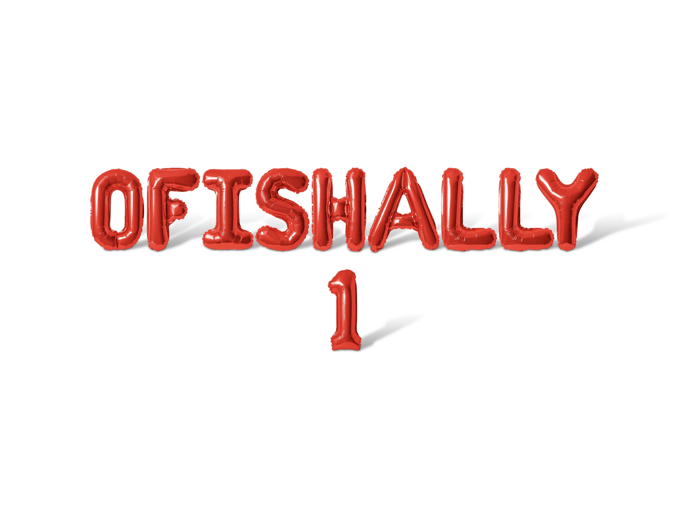 Letter Balloons - OFISHALLY 1 16" Inch Alphabet Letters Foil Mylar ...