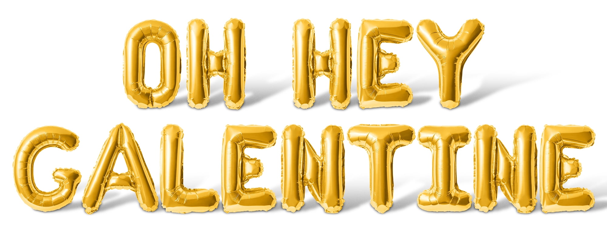 Letter Balloons - OH HEY GALENTINE 16" Inch Alphabet Letters Foil Mylar ...