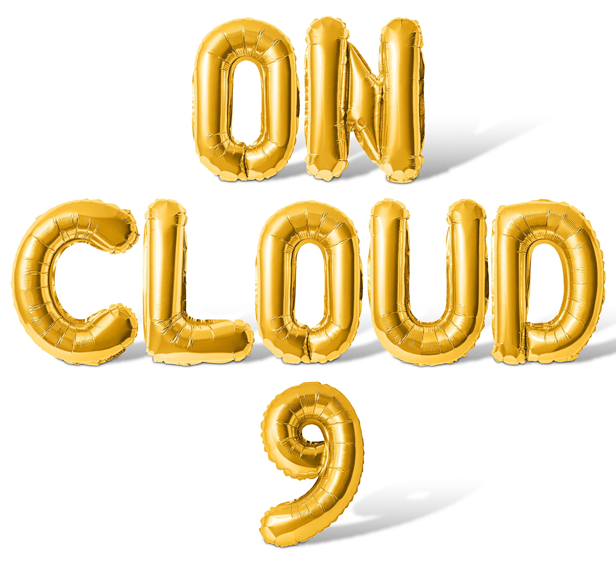 Letter Balloons - ON CLOUD 9 16" Inch Alphabet Letters Foil Mylar ...