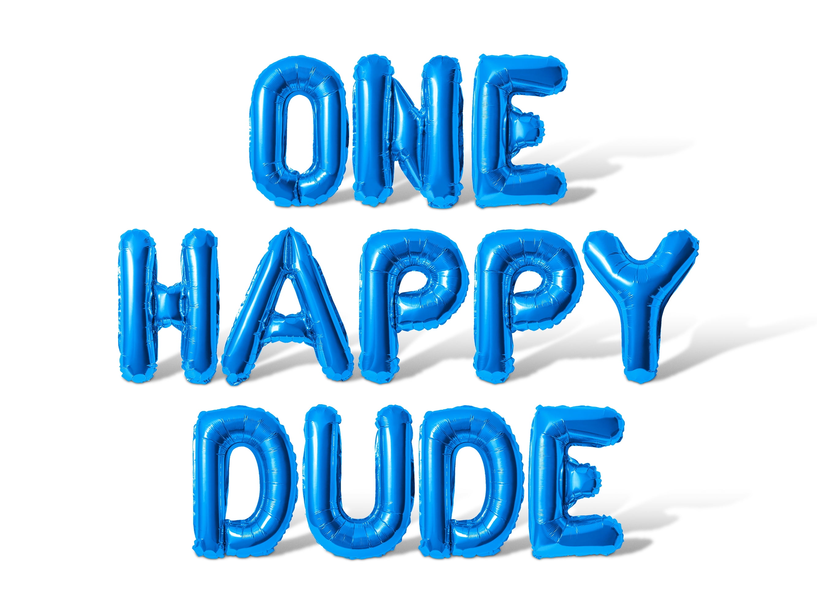 Letter Balloons - ONE HAPPY DUDE 16" Inch Alphabet Letters Foil Mylar ...