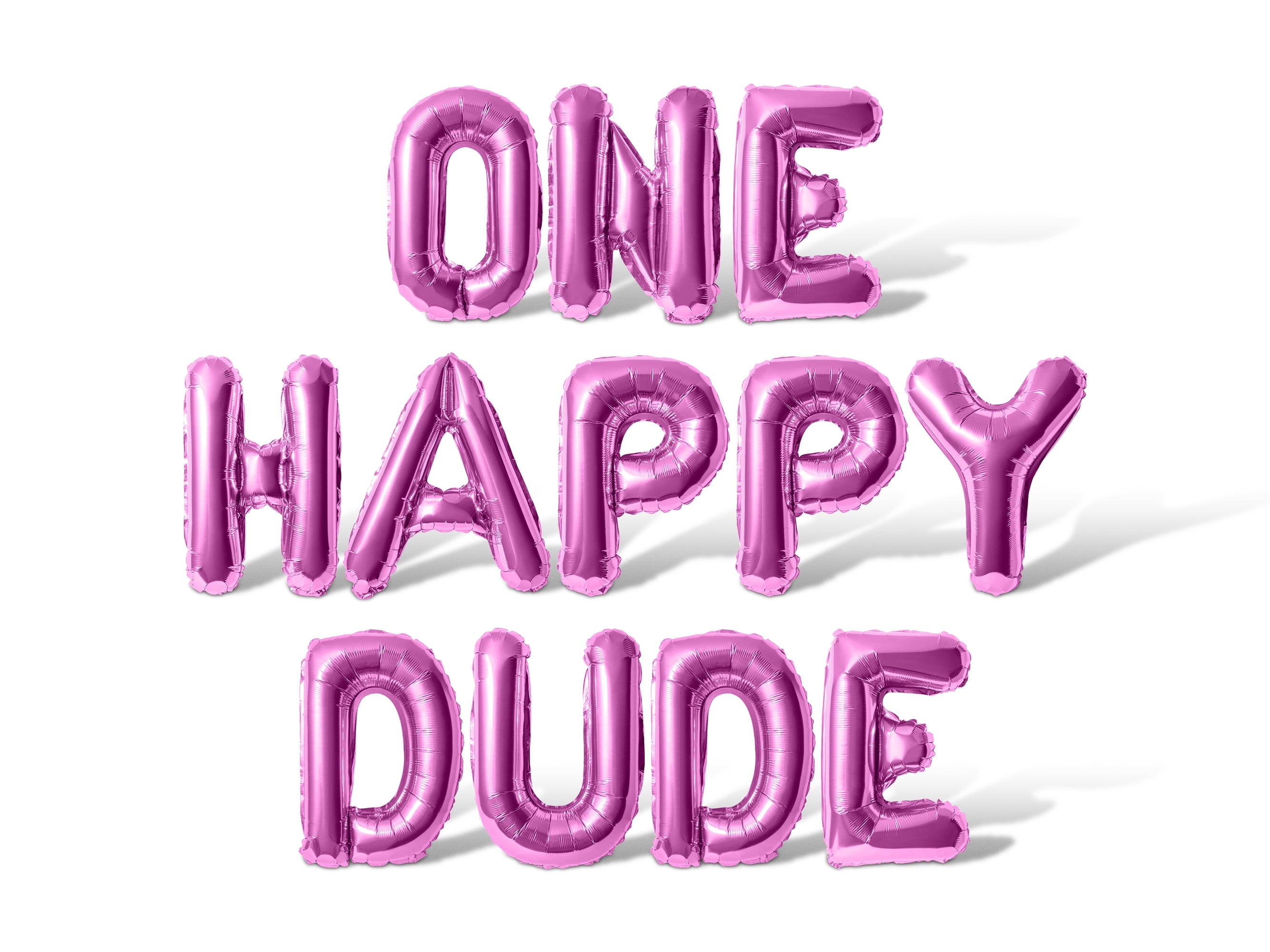 Letter Balloons - ONE HAPPY DUDE 16" Inch Alphabet Letters Foil Mylar ...