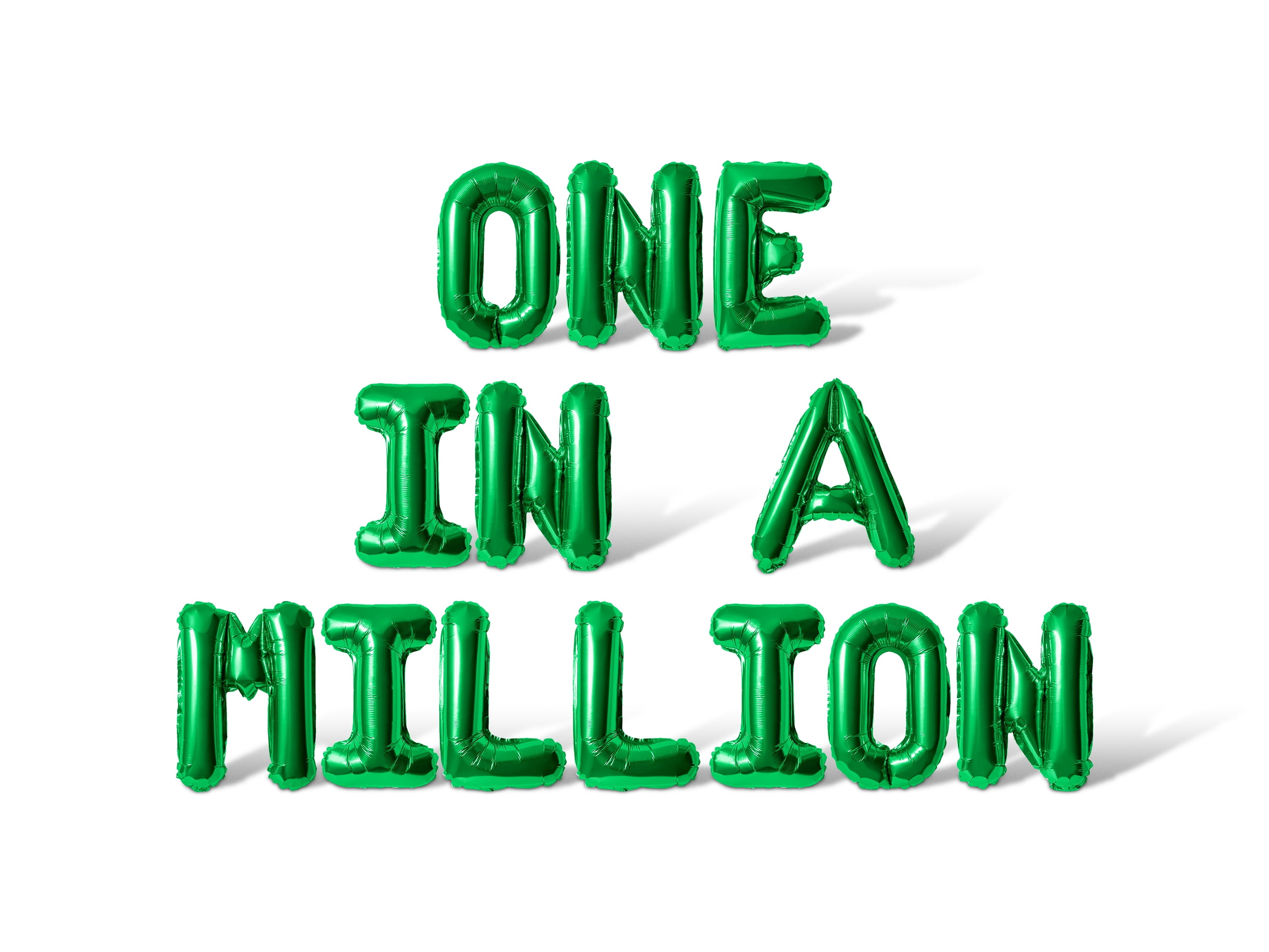 Letter Balloons - ONE IN A MILLION 16" Inch Alphabet Letters Foil Mylar ...