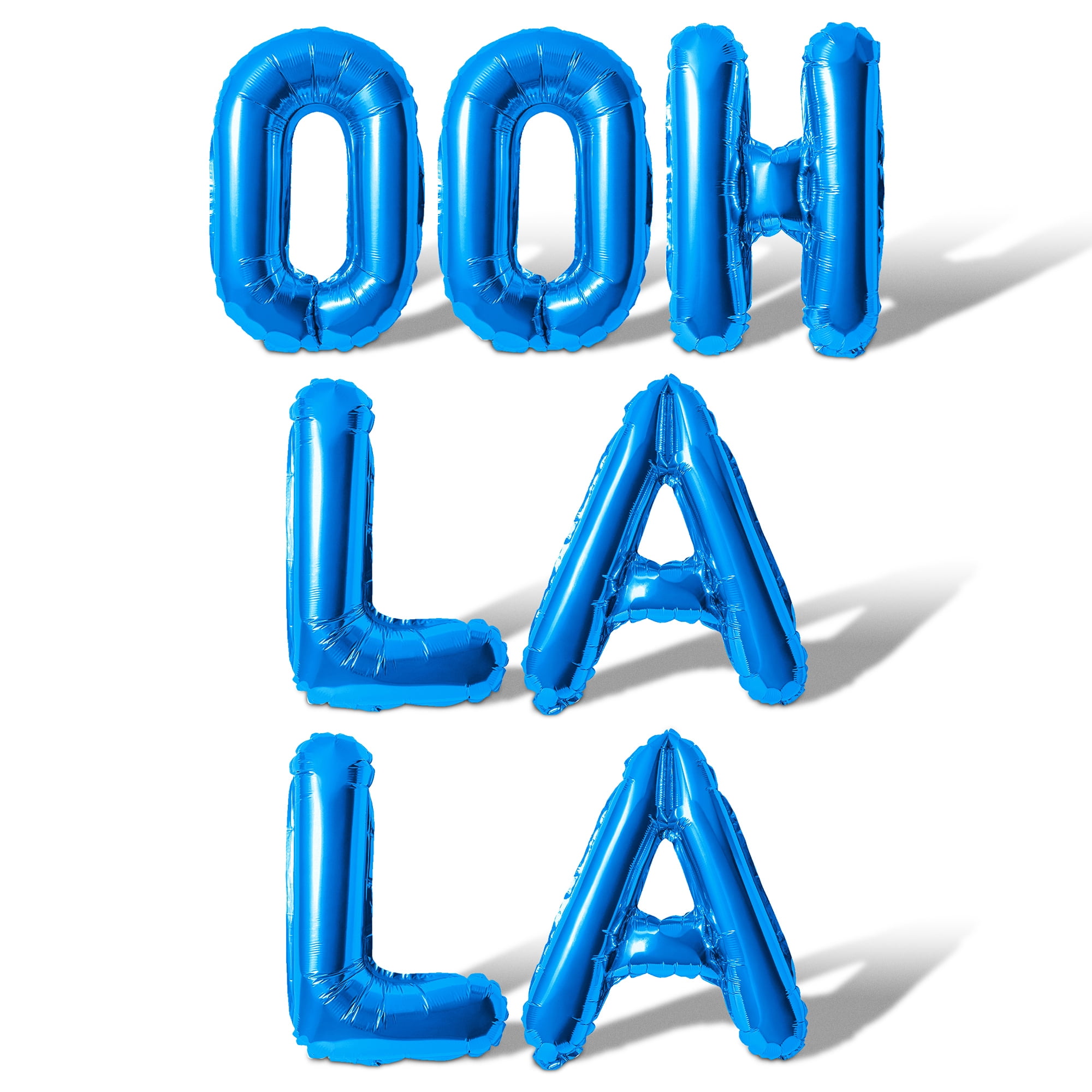 Letter Balloons -OOH LA LA 16" Inch Alphabet Letters Foil Mylar Balloon ...