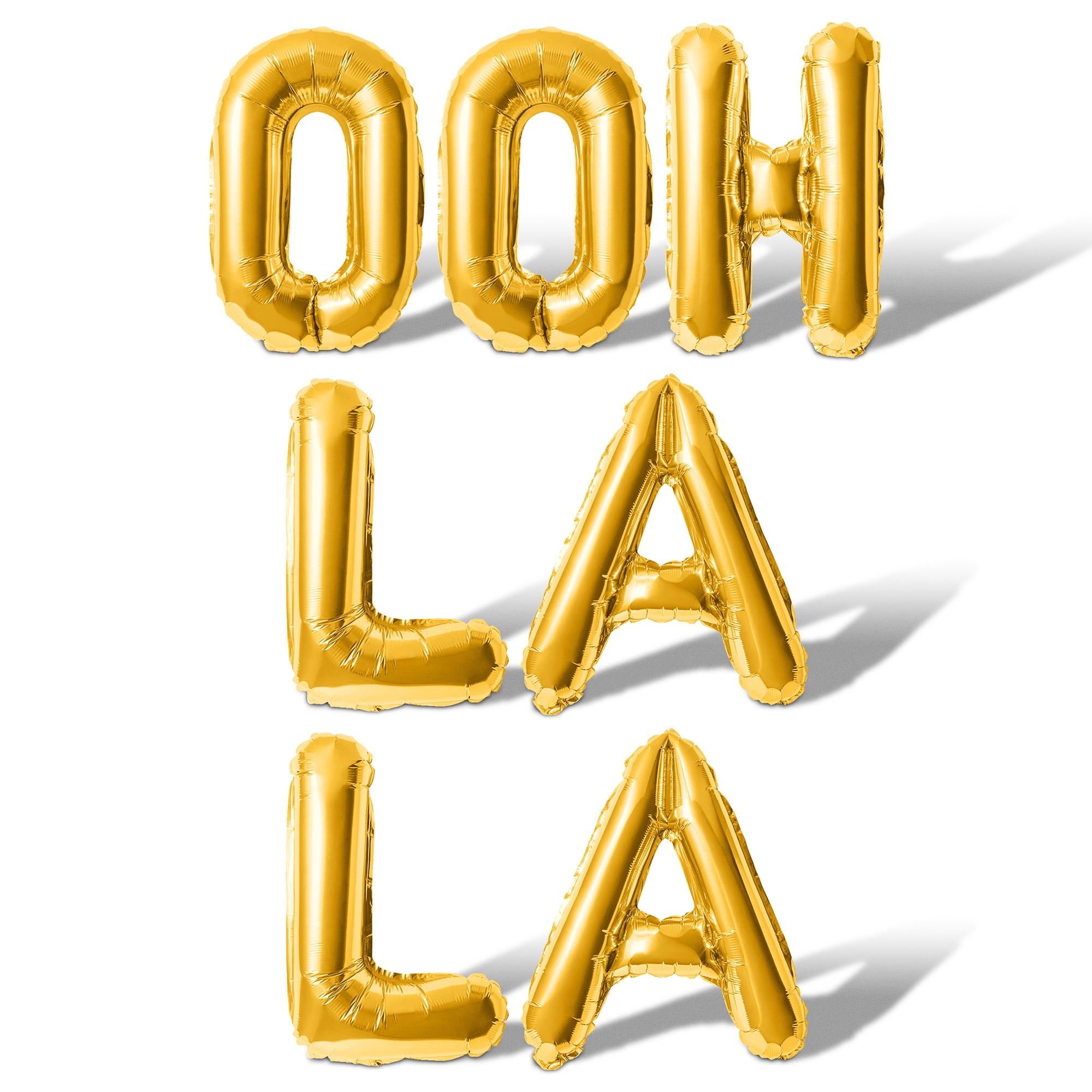 Letter Balloons -OOH LA LA 16" Inch Alphabet Letters Foil Mylar Balloon ...