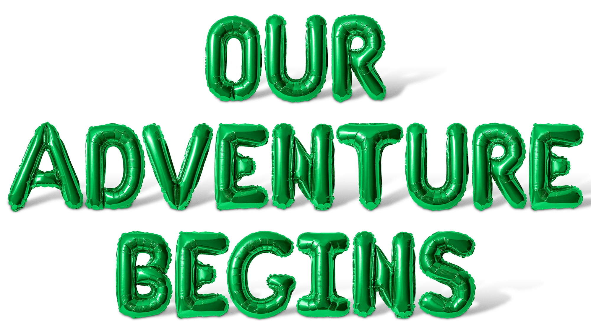 Letter Balloons - OUR ADVENTURE BEGINS 16" Inch Alphabet Letters Foil ...