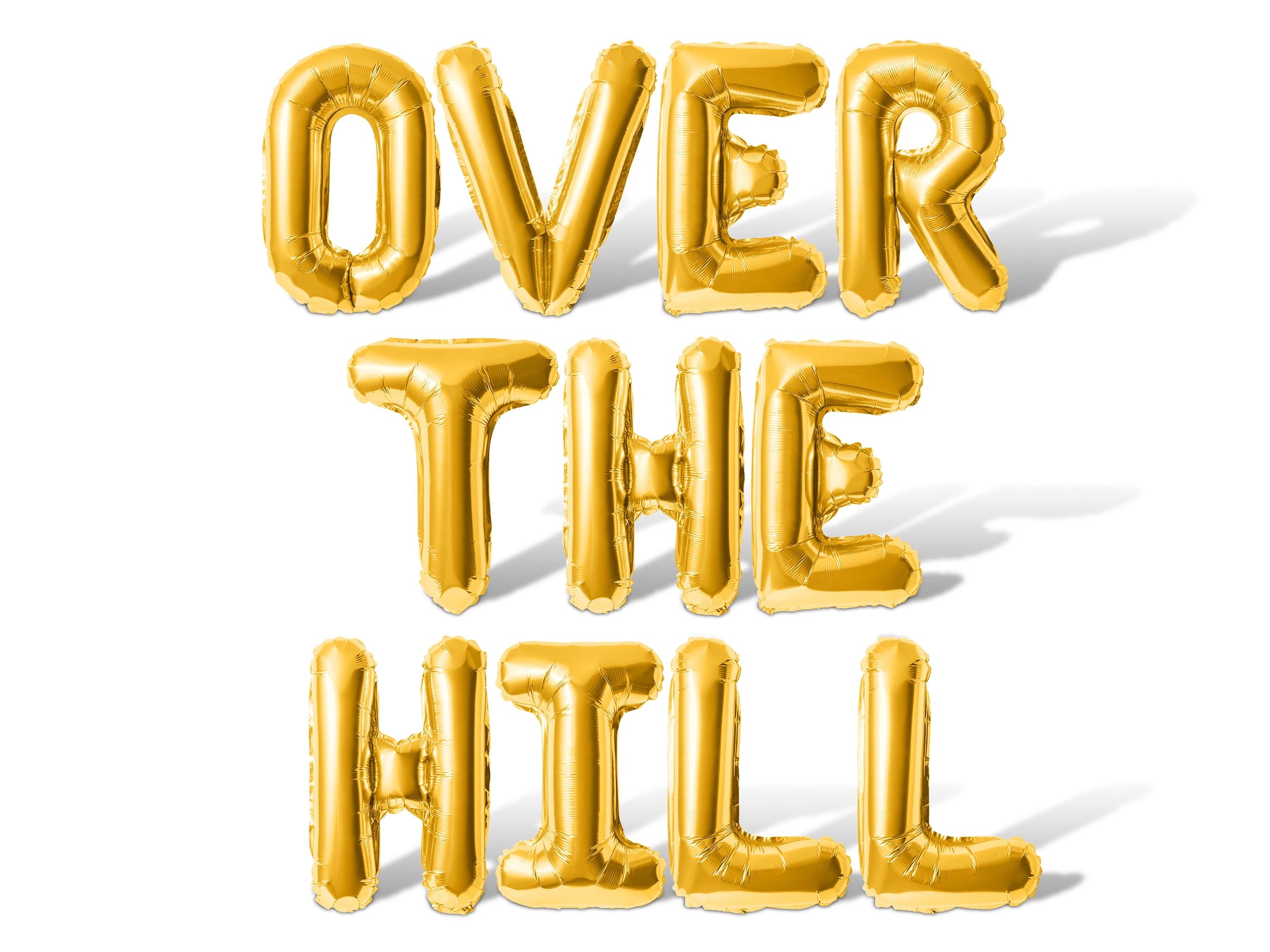 Letter Balloons - OVER THE HILL 16" Inch Alphabet Letters Foil Mylar ...