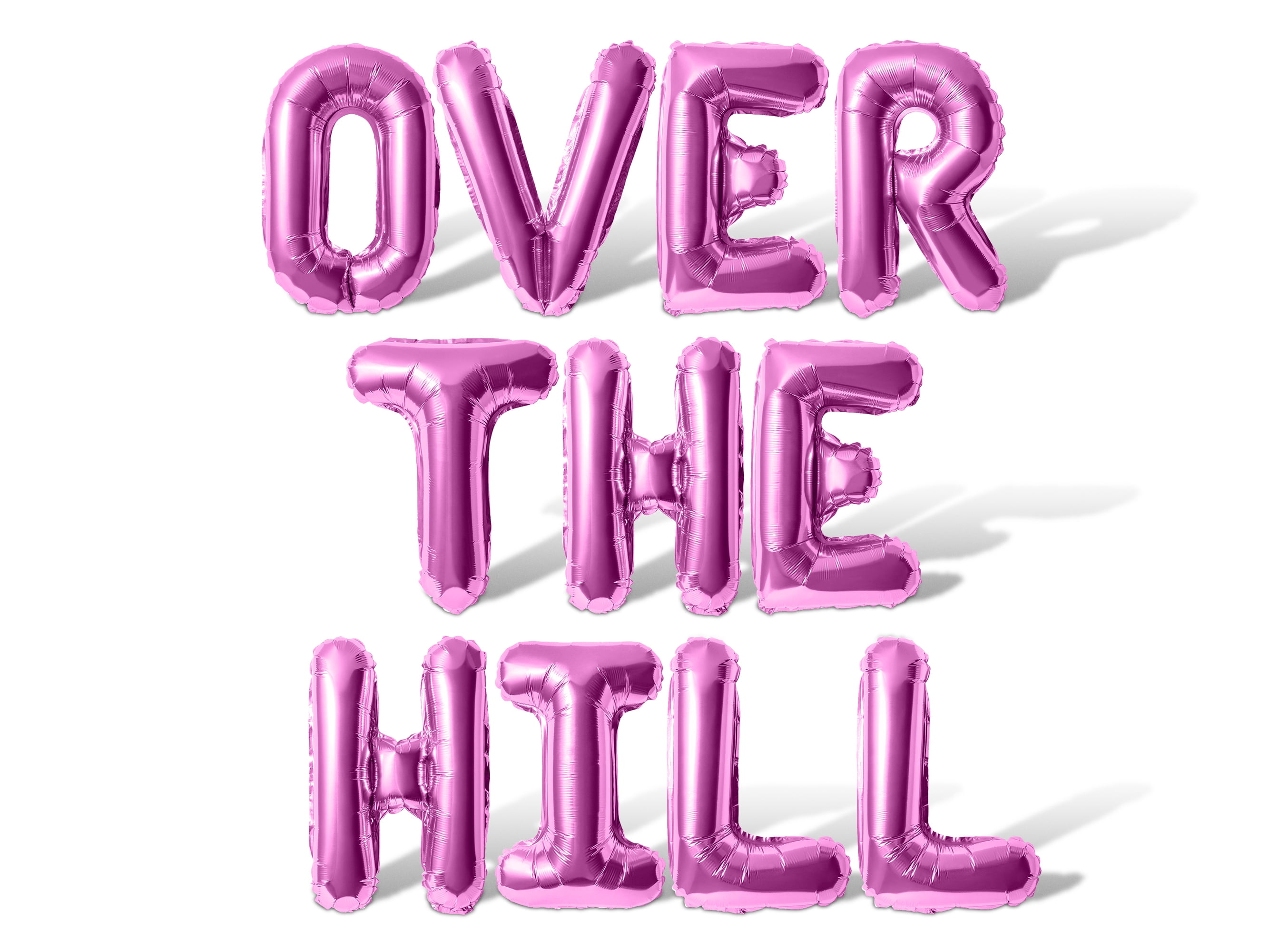 Letter Balloons - OVER THE HILL 16" Inch Alphabet Letters Foil Mylar ...