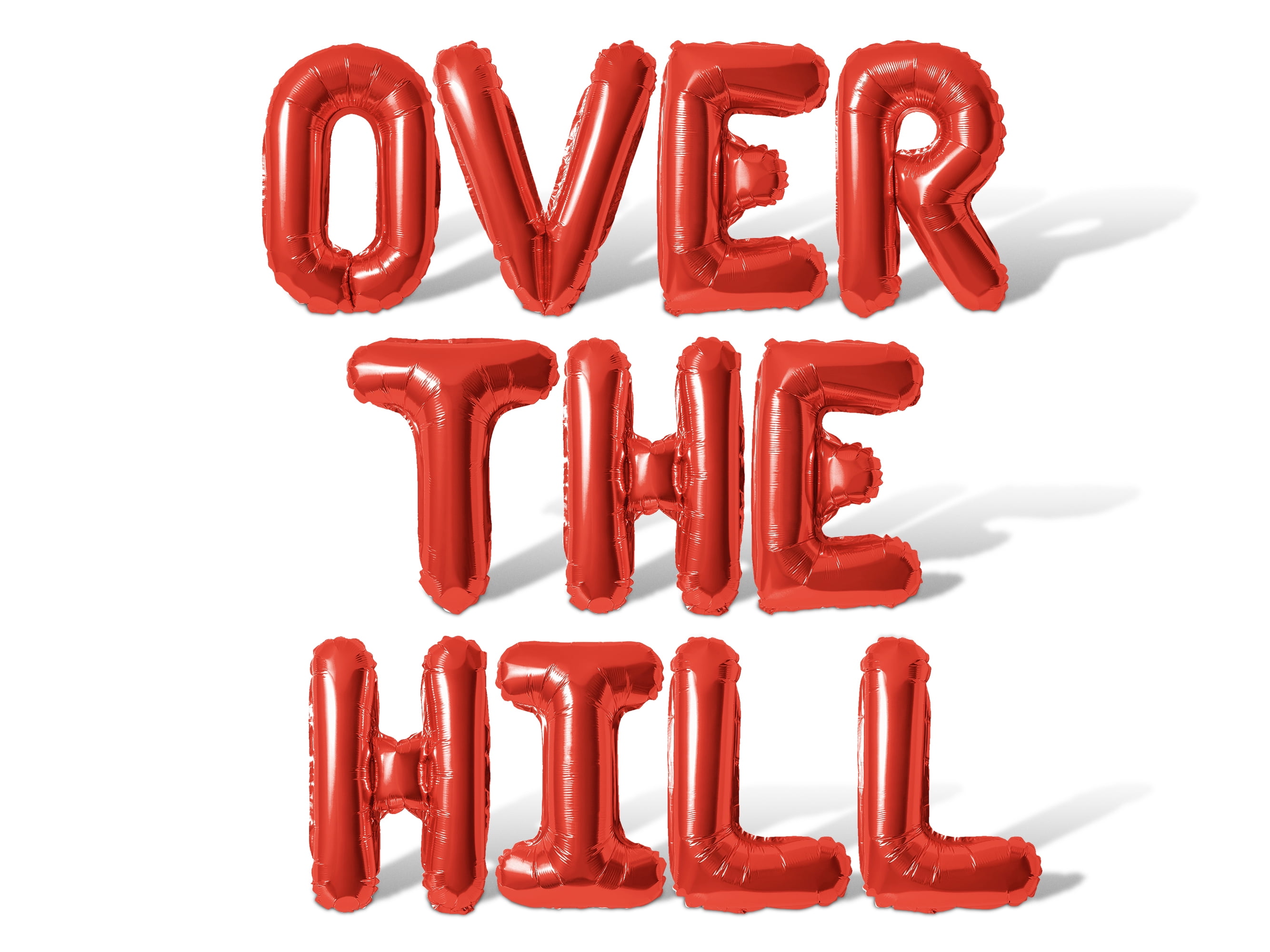 Letter Balloons - OVER THE HILL 16" Inch Alphabet Letters Foil Mylar ...
