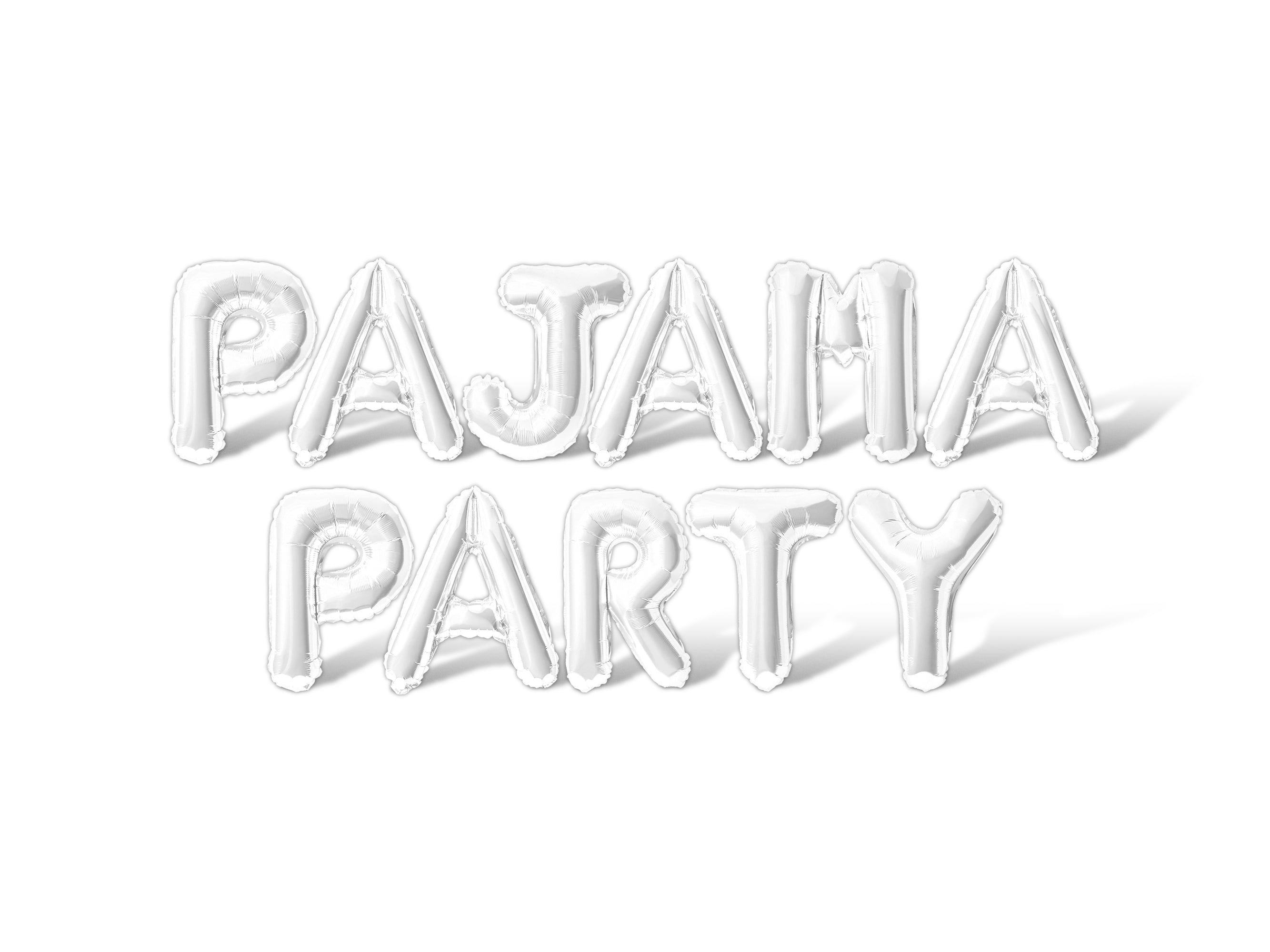 Letter Balloons - PAJAMA PARTY 16" Inch Alphabet Letters Foil Mylar ...