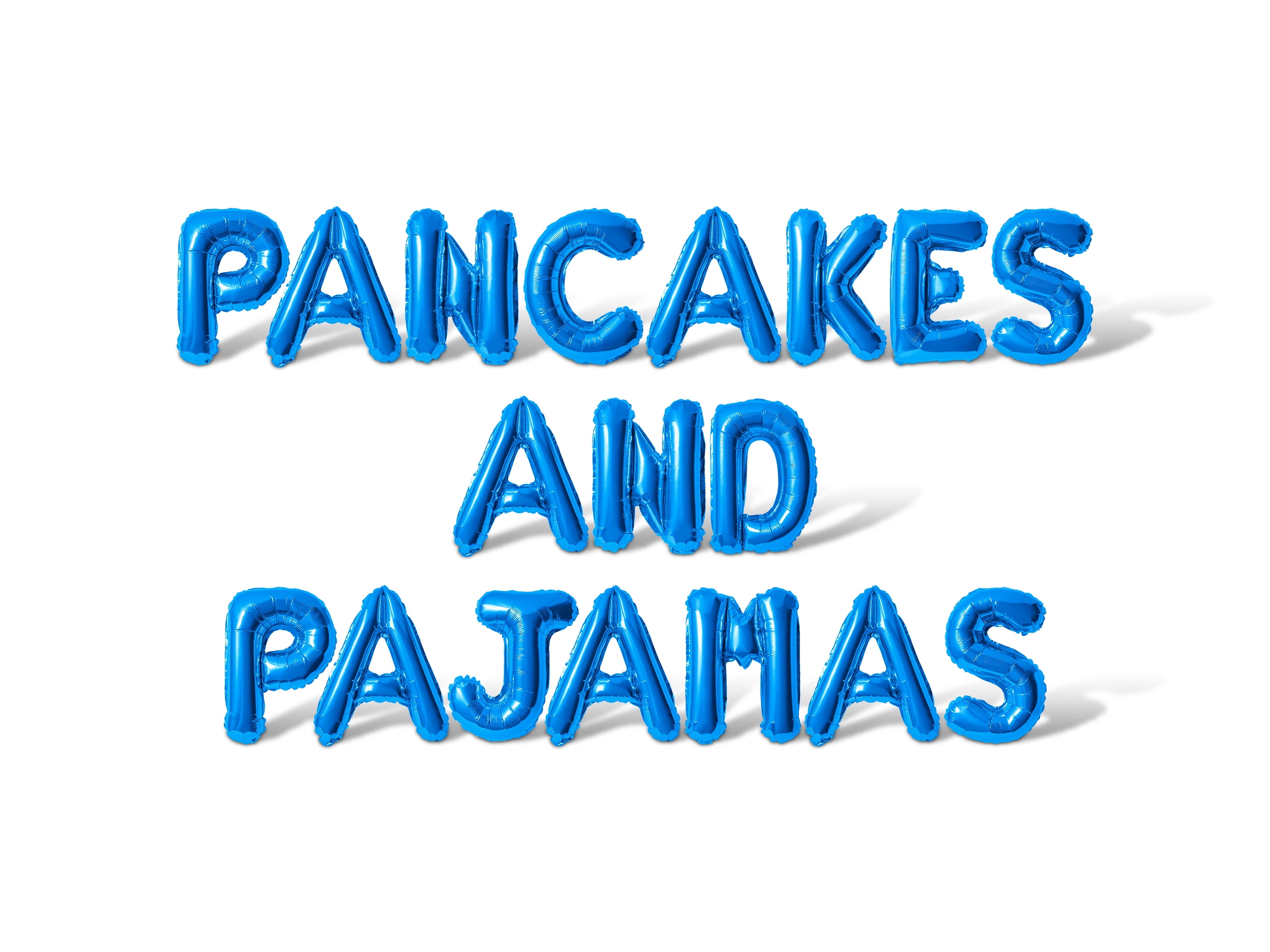Letter Balloons - PANCAKES AND PAJAMAS 16" Inch Alphabet Letters Foil ...