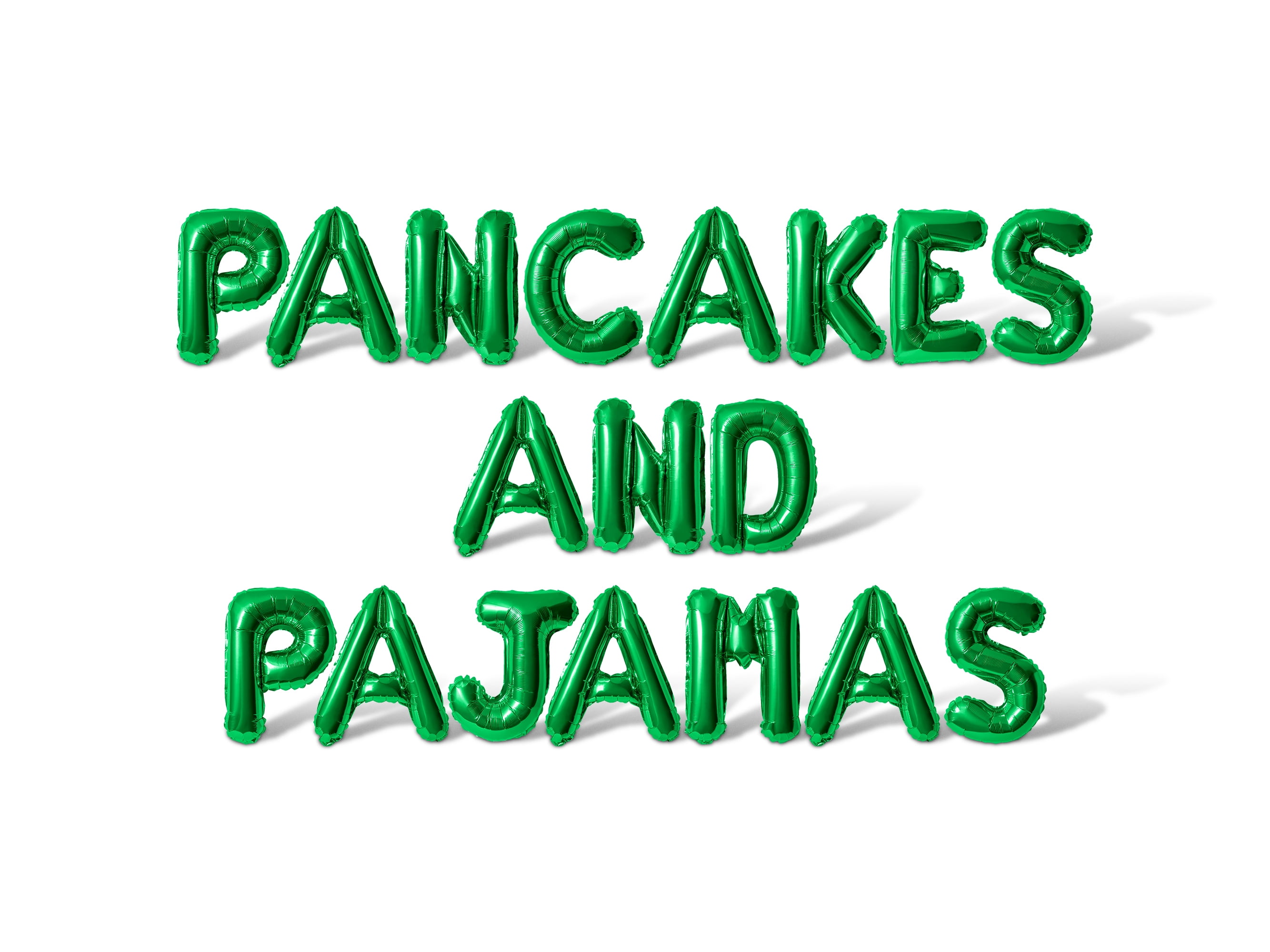 Letter Balloons - PANCAKES AND PAJAMAS 16" Inch Alphabet Letters Foil ...