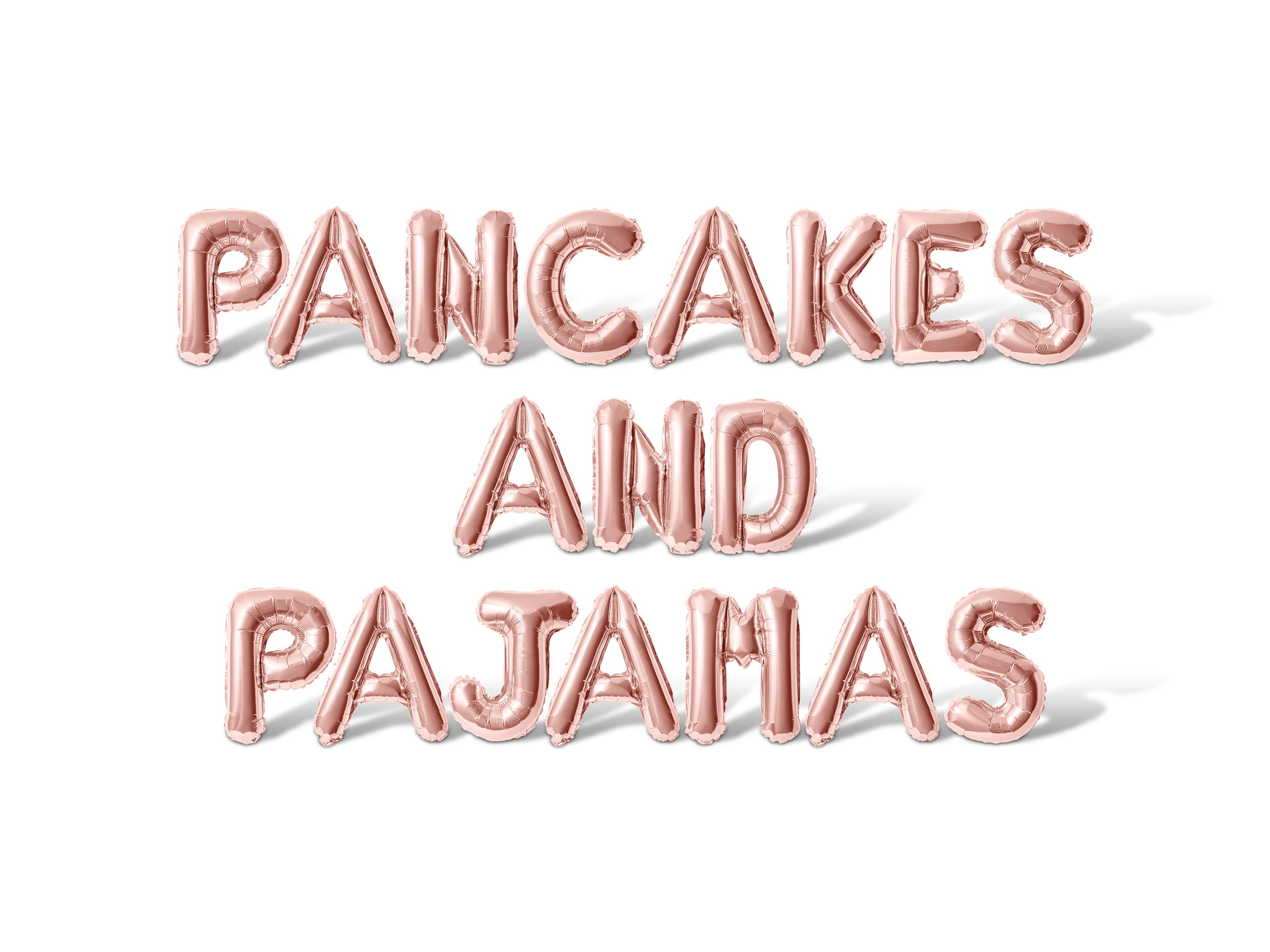 Letter Balloons - PANCAKES AND PAJAMAS 16" Inch Alphabet Letters Foil ...