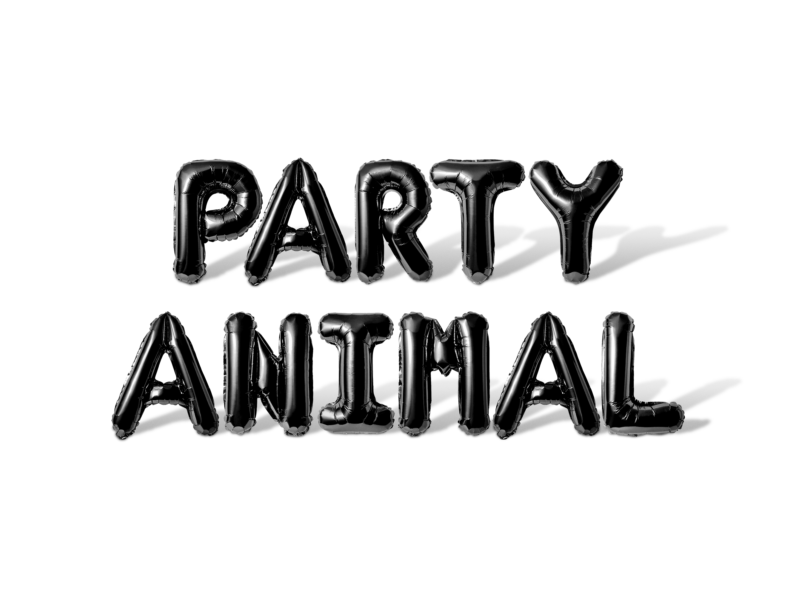 Letter Balloons - PARTY ANIMAL 16" Inch Alphabet Letters Foil Mylar ...