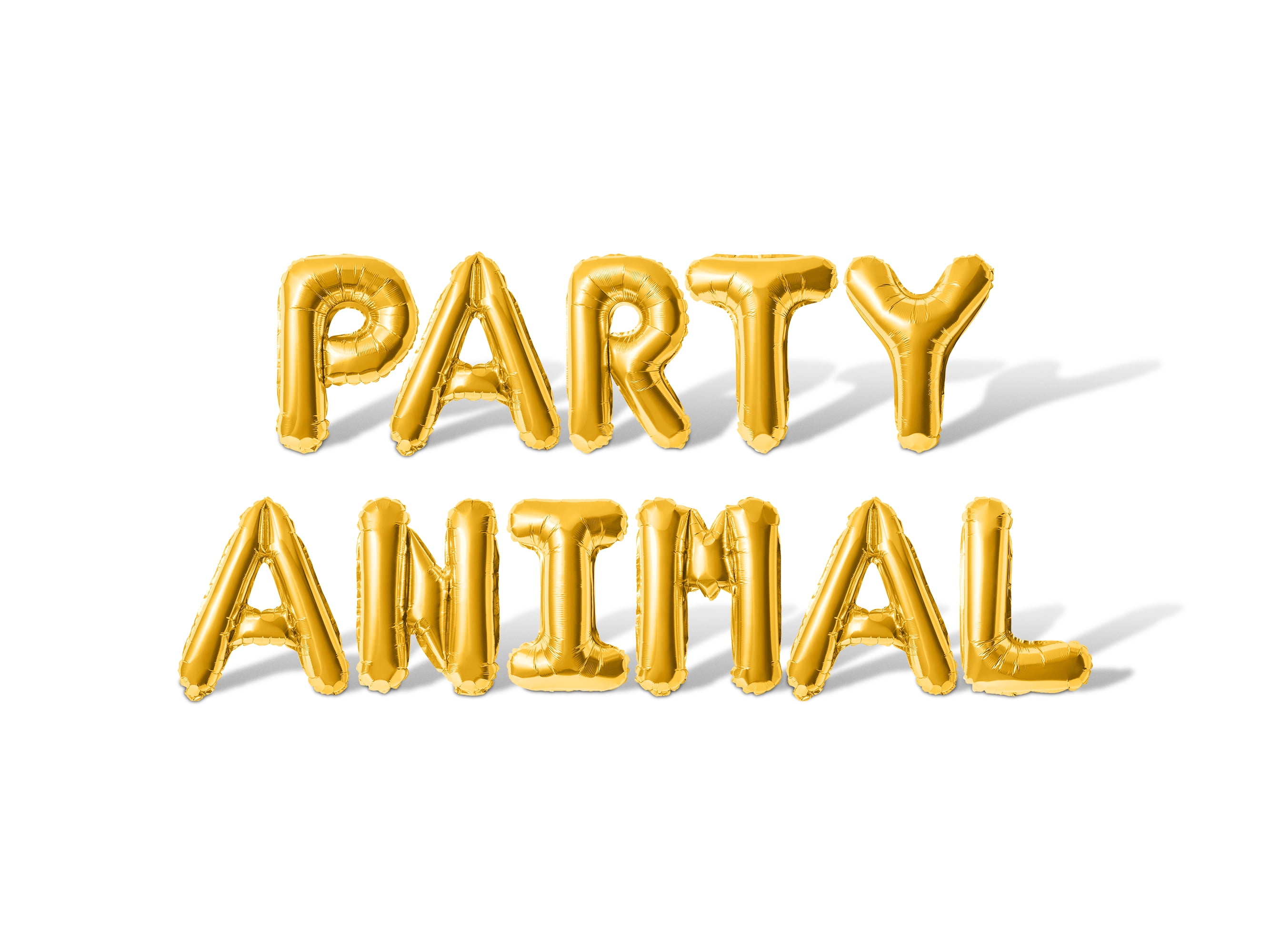 Letter Balloons - PARTY ANIMAL 16" Inch Alphabet Letters Foil Mylar ...