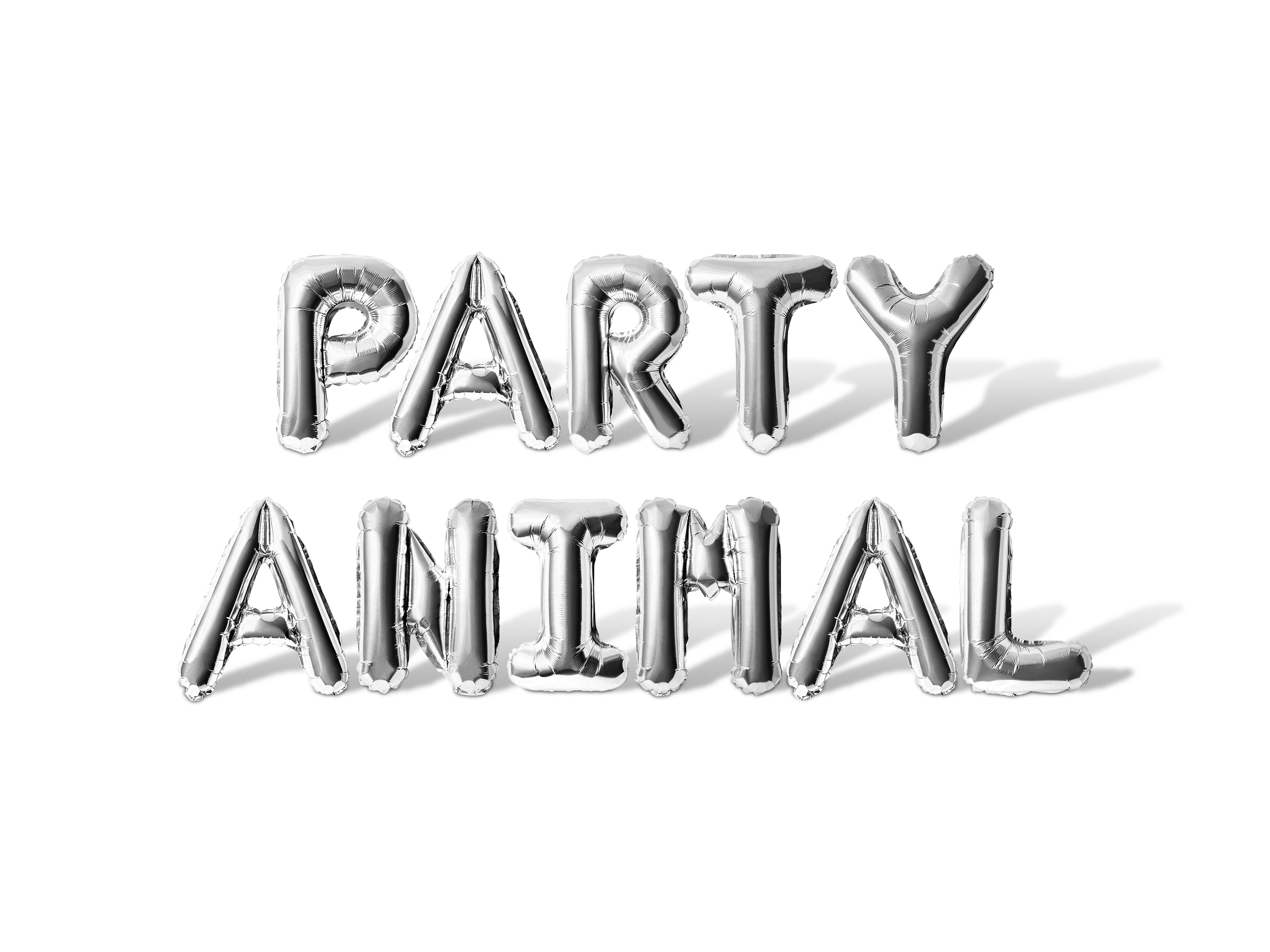 Letter Balloons - PARTY ANIMAL 16" Inch Alphabet Letters Foil Mylar ...