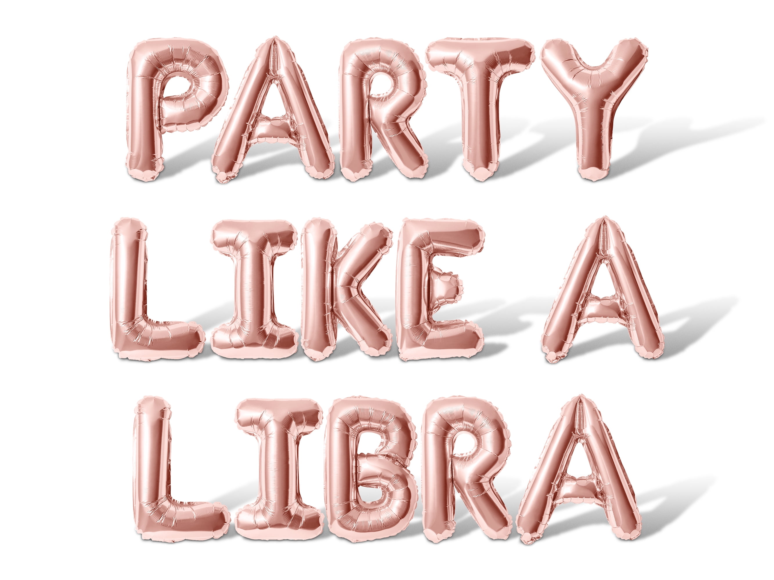 Letter Balloons - PARTY LIKE A LIBRA 16" Inch Alphabet Letters Foil ...