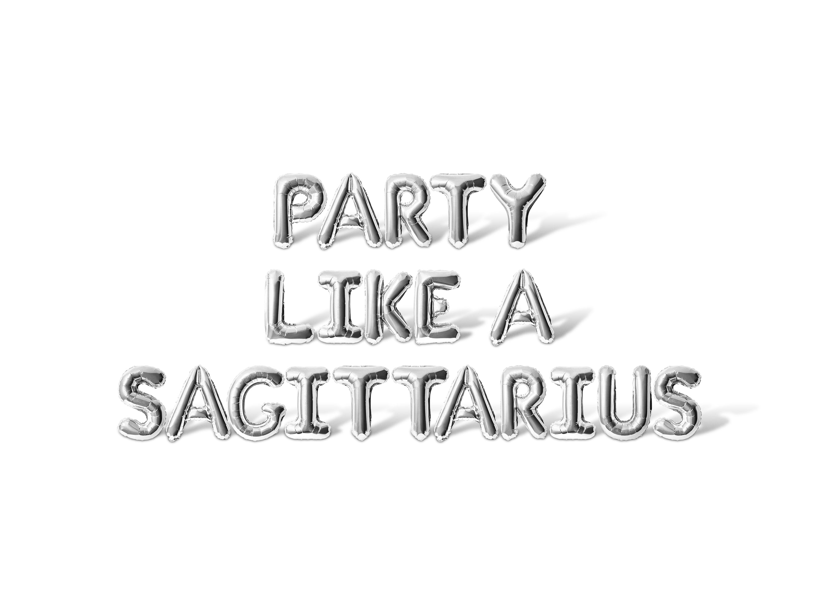 Letter Balloons - PARTY LIKE A SAGITTARIUS 16" Inch Alphabet Letters ...