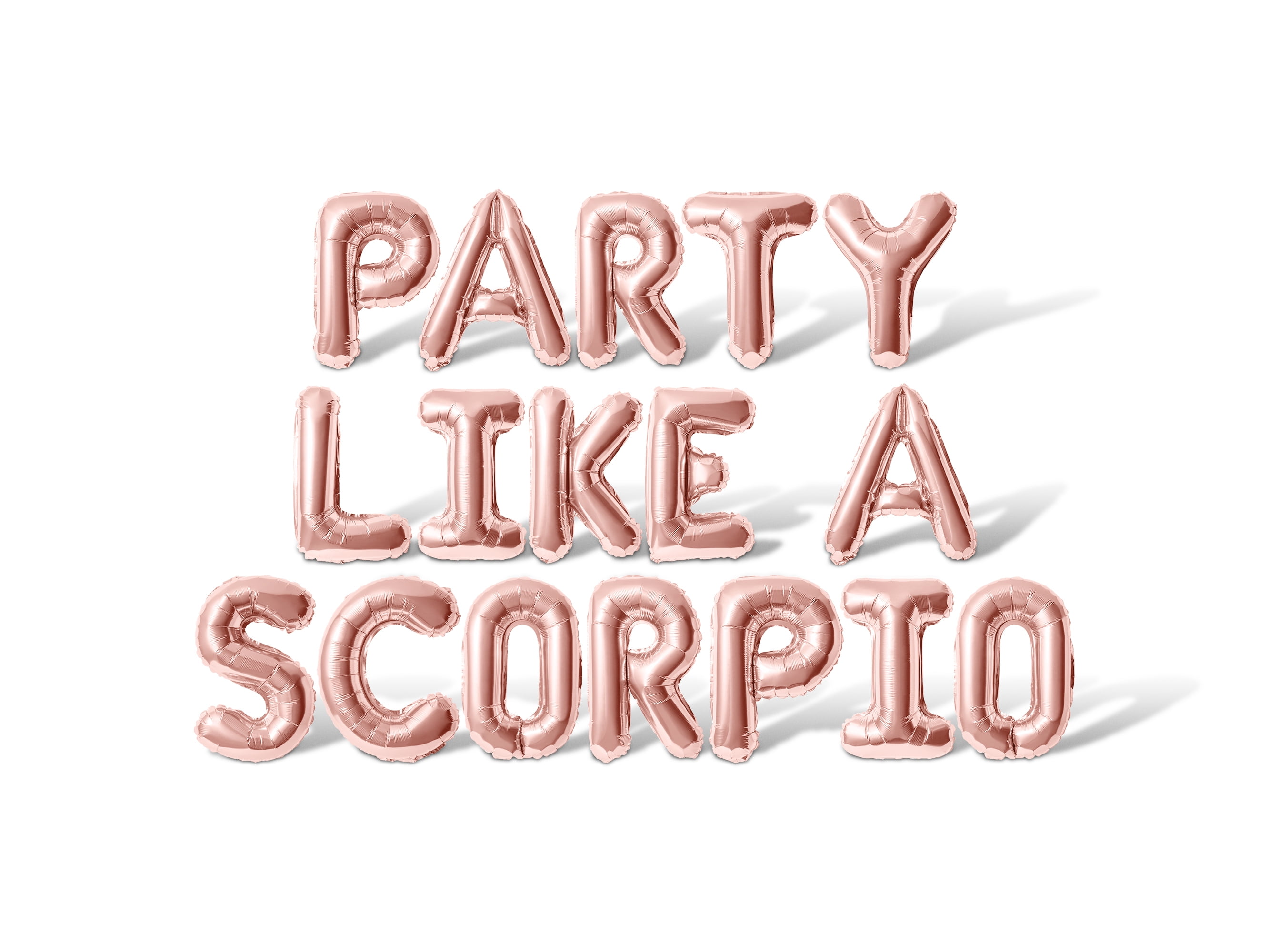 Letter Balloons - PARTY LIKE A SCORPIO 16" Inch Alphabet Letters Foil ...