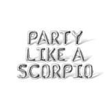 Letter Balloons - PARTY LIKE A SCORPIO 16" Inch Alphabet Letters Foil ...