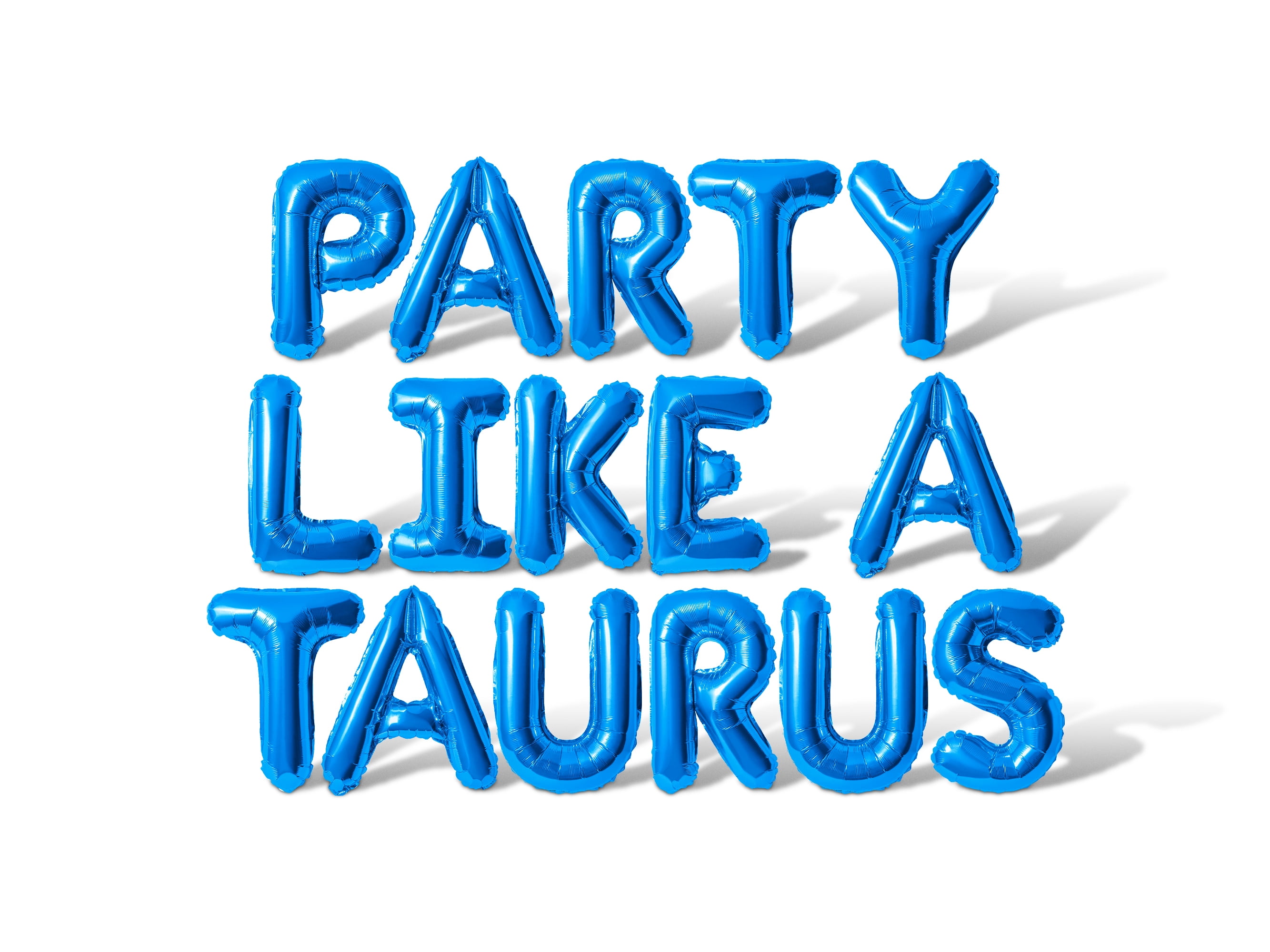 Letter Balloons - PARTY LIKE A TAURUS 16" Inch Alphabet Letters Foil ...