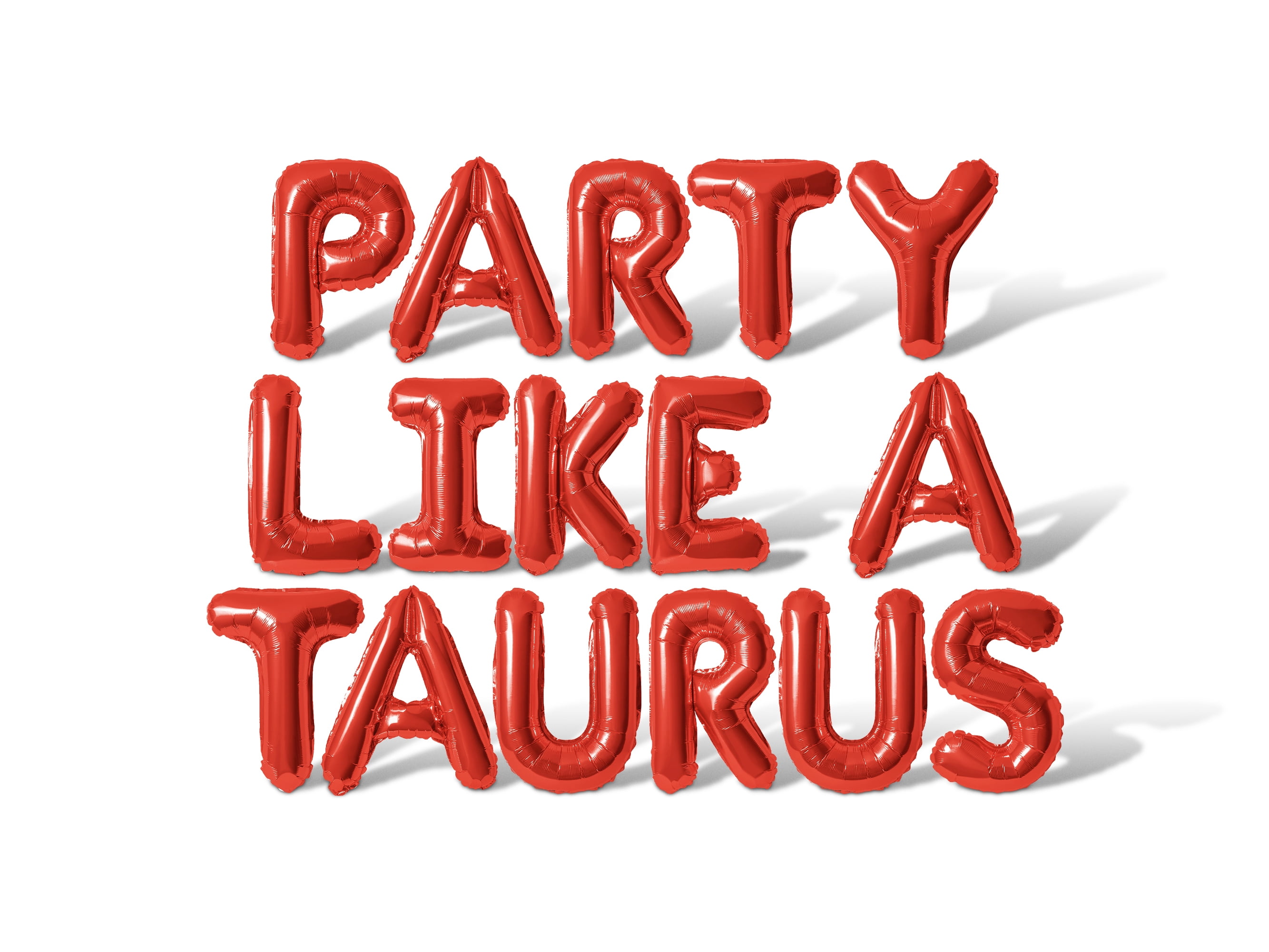 Letter Balloons - PARTY LIKE A TAURUS 16" Inch Alphabet Letters Foil ...