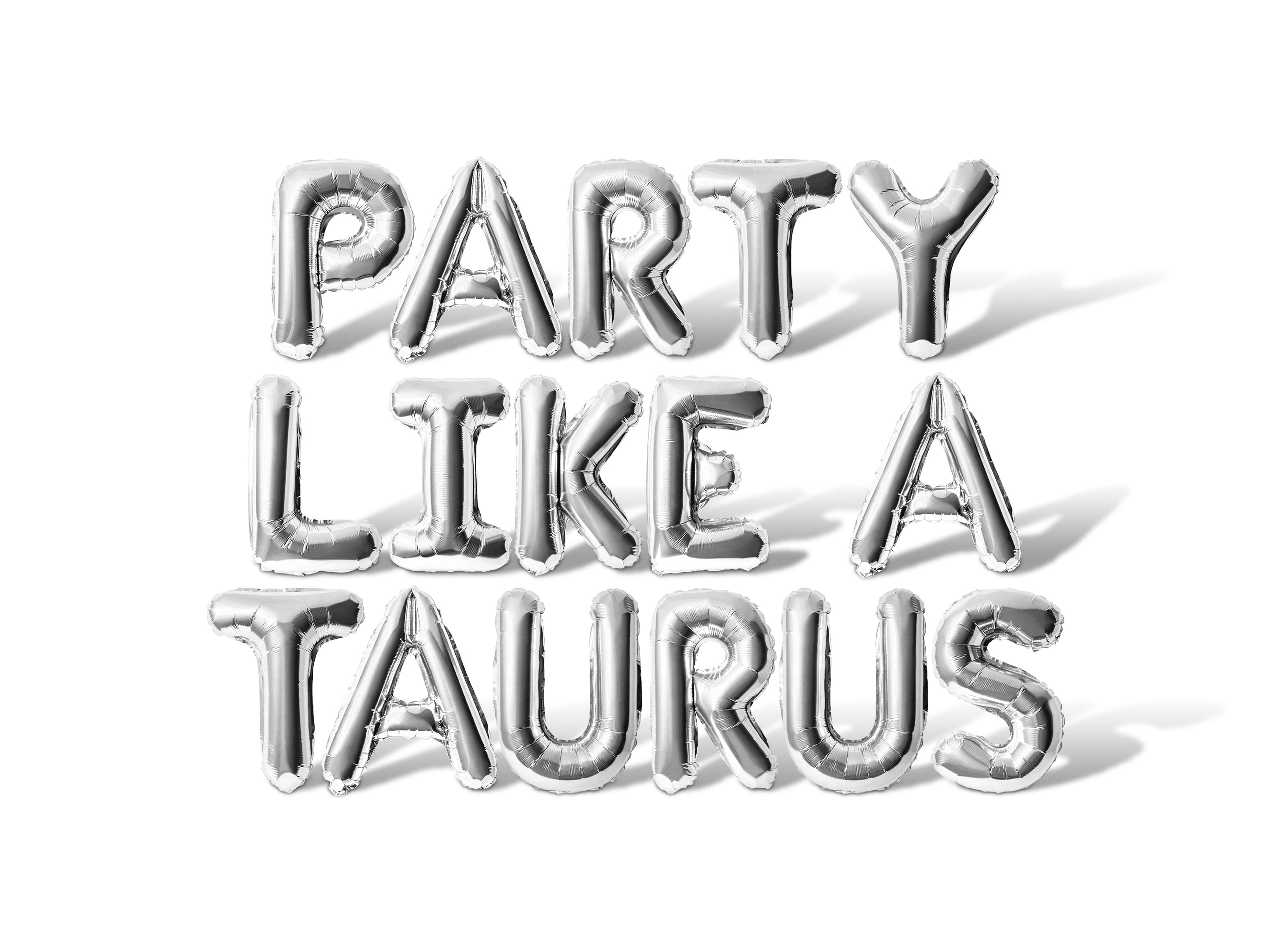 Letter Balloons - PARTY LIKE A TAURUS 16" Inch Alphabet Letters Foil ...