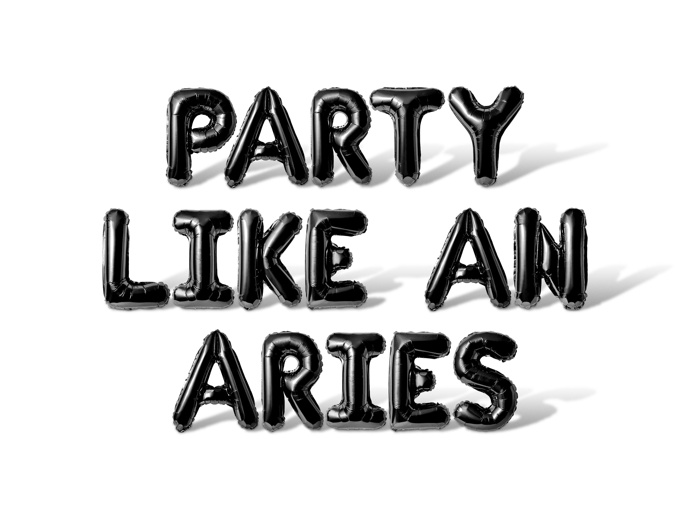 Letter Balloons - PARTY LIKE AN ARIES 16" Inch Alphabet Letters Foil ...
