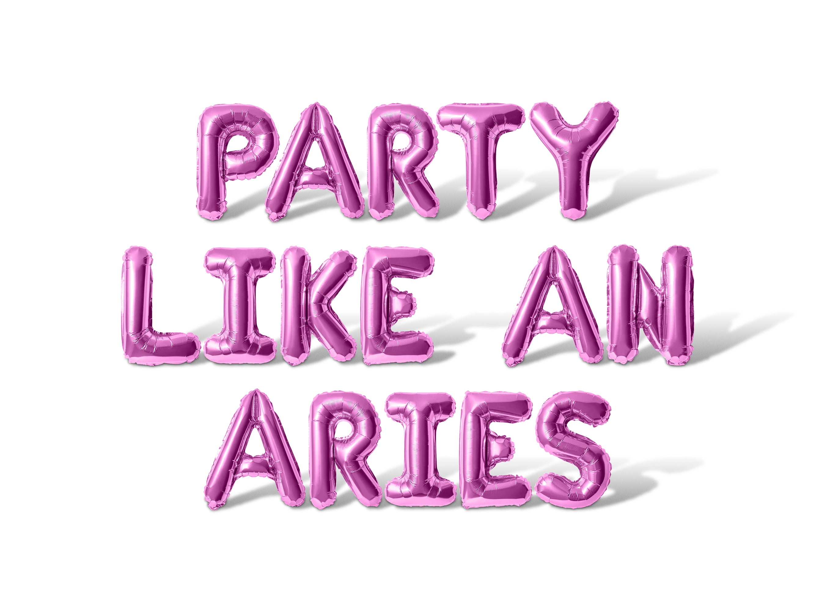 Letter Balloons - PARTY LIKE AN ARIES 16" Inch Alphabet Letters Foil ...