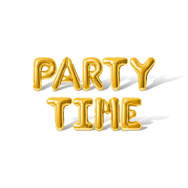 Letter Balloons - PARTY TIME 16" Inch Alphabet Letters Foil Mylar ...