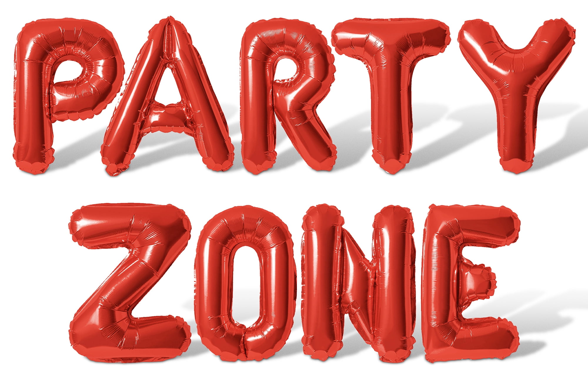 Letter Balloons - PARTY ZONE 16" Inch Alphabet Letters Foil Mylar ...