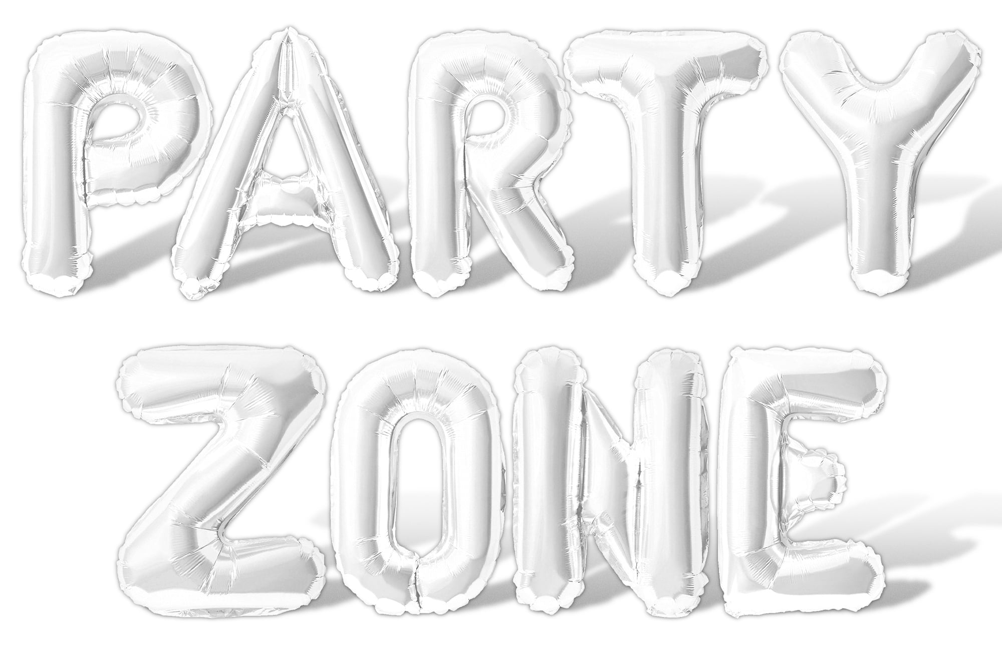 Letter Balloons - PARTY ZONE 16" Inch Alphabet Letters Foil Mylar ...