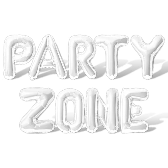 Letter Balloons - PARTY ZONE 16" Inch Alphabet Letters Foil Mylar ...