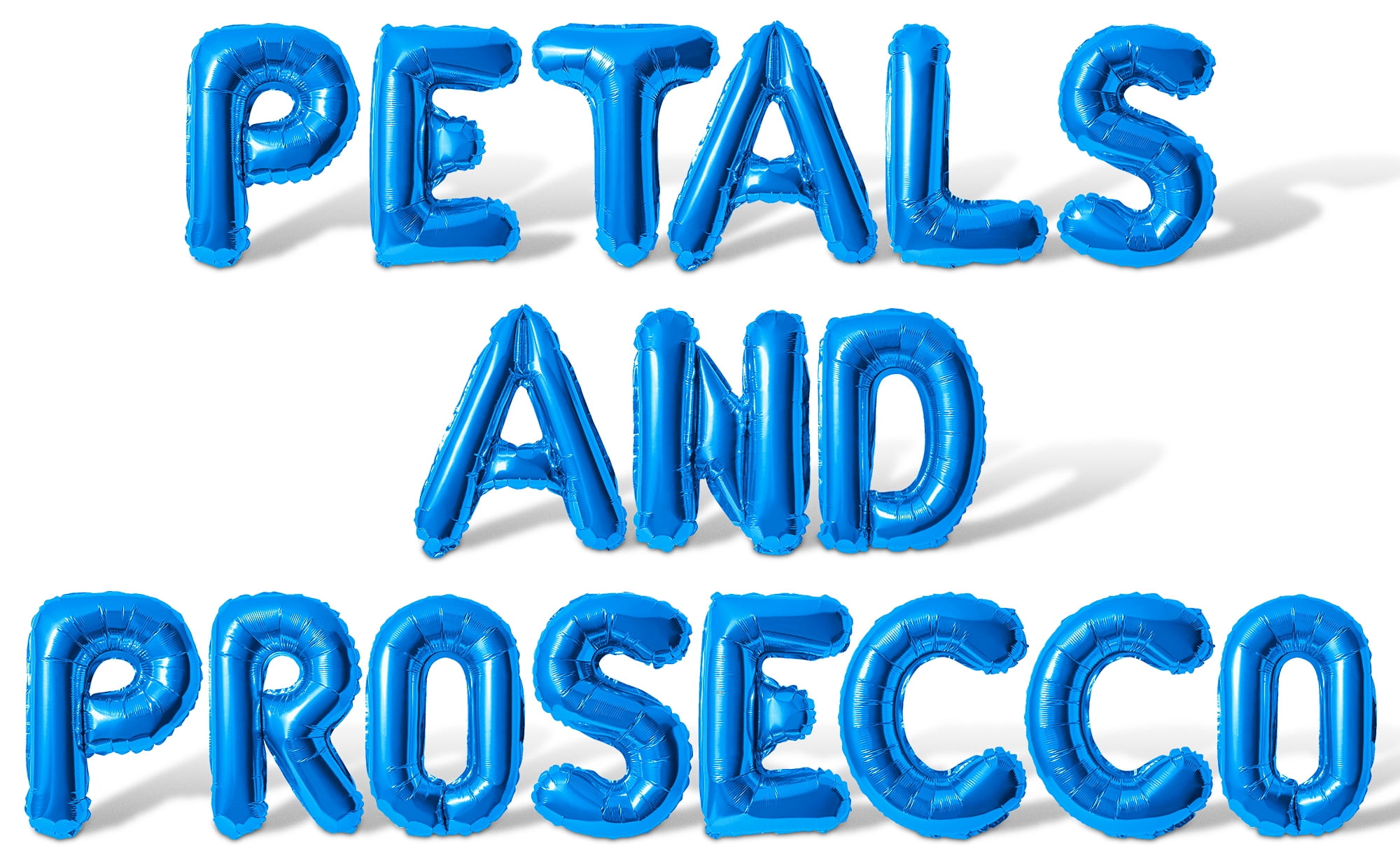 Letter Balloons - PETALS AND PROSECCO 16" Inch Alphabet Letters Foil ...