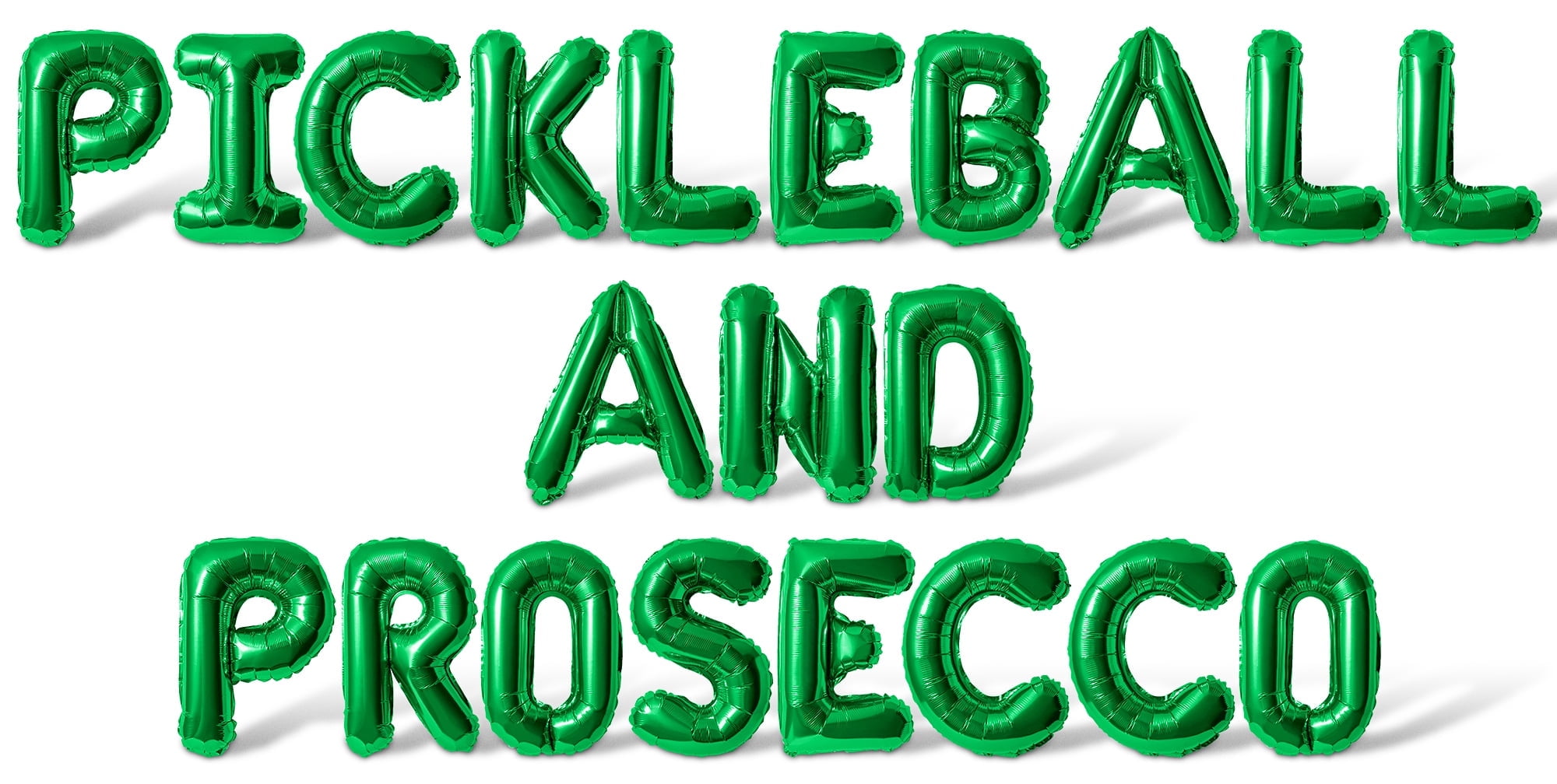 Letter Balloons - PICKLEBALL AND PROSECCO 16" Inch Alphabet Letters ...