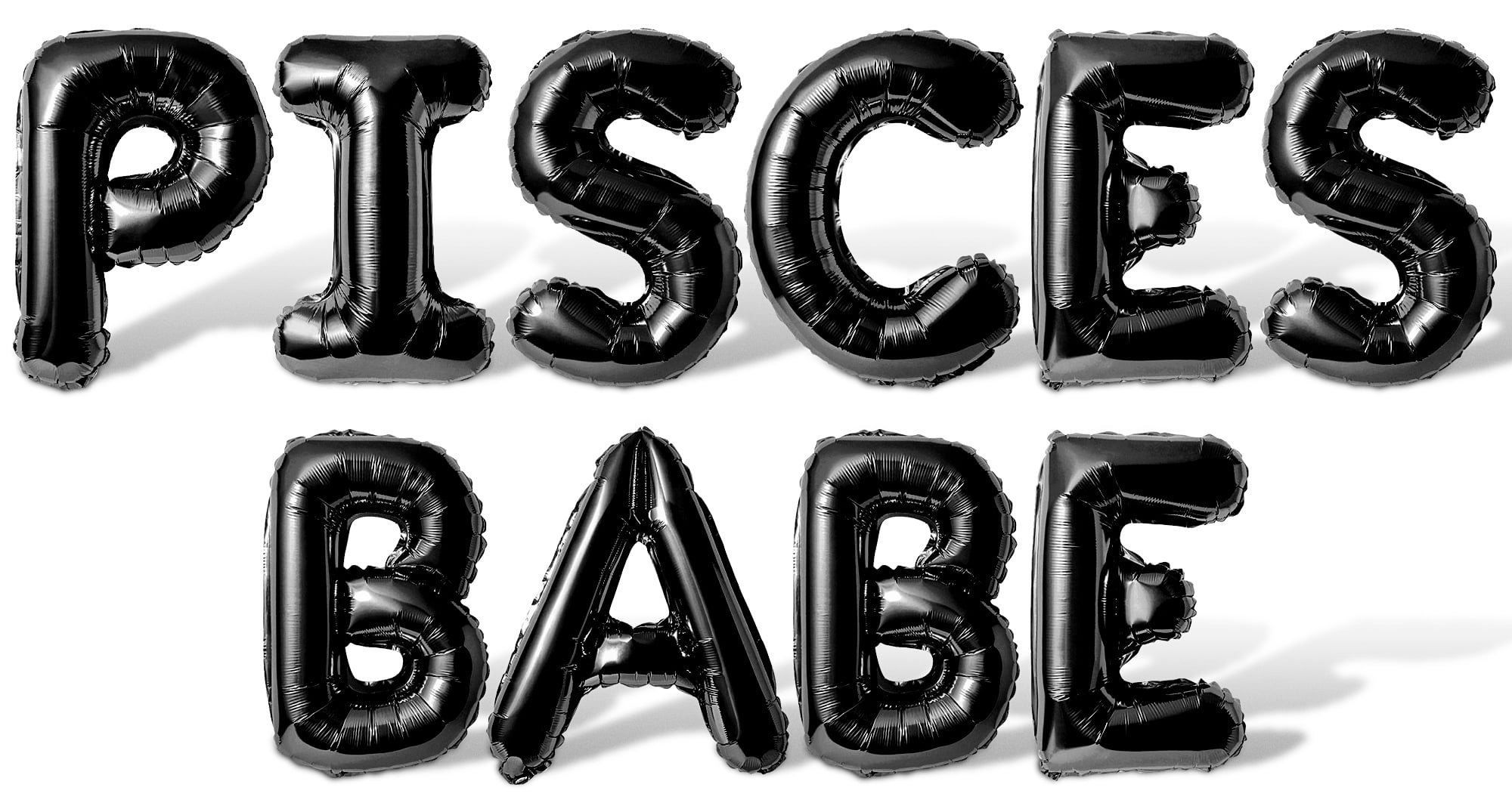 Letter Balloons - PISCES BABE 16" Inch Alphabet Letters Foil Mylar ...